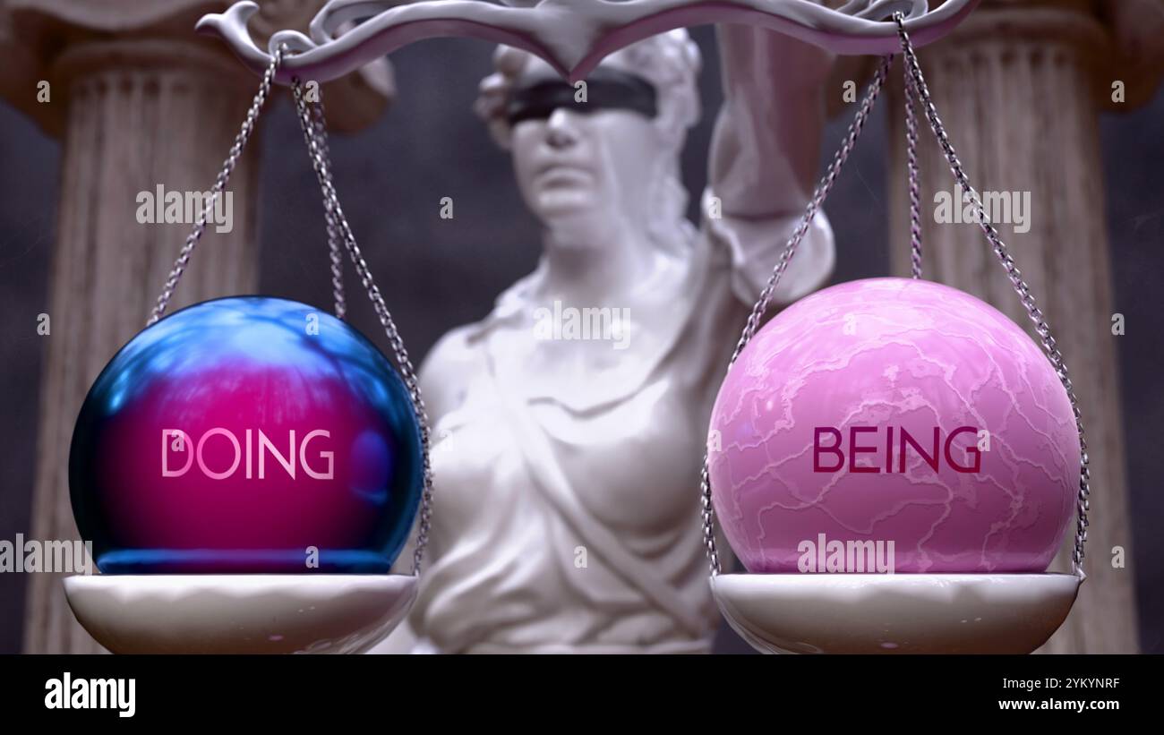 Weighing their values looking at pros and cons hi-res stock photography ...