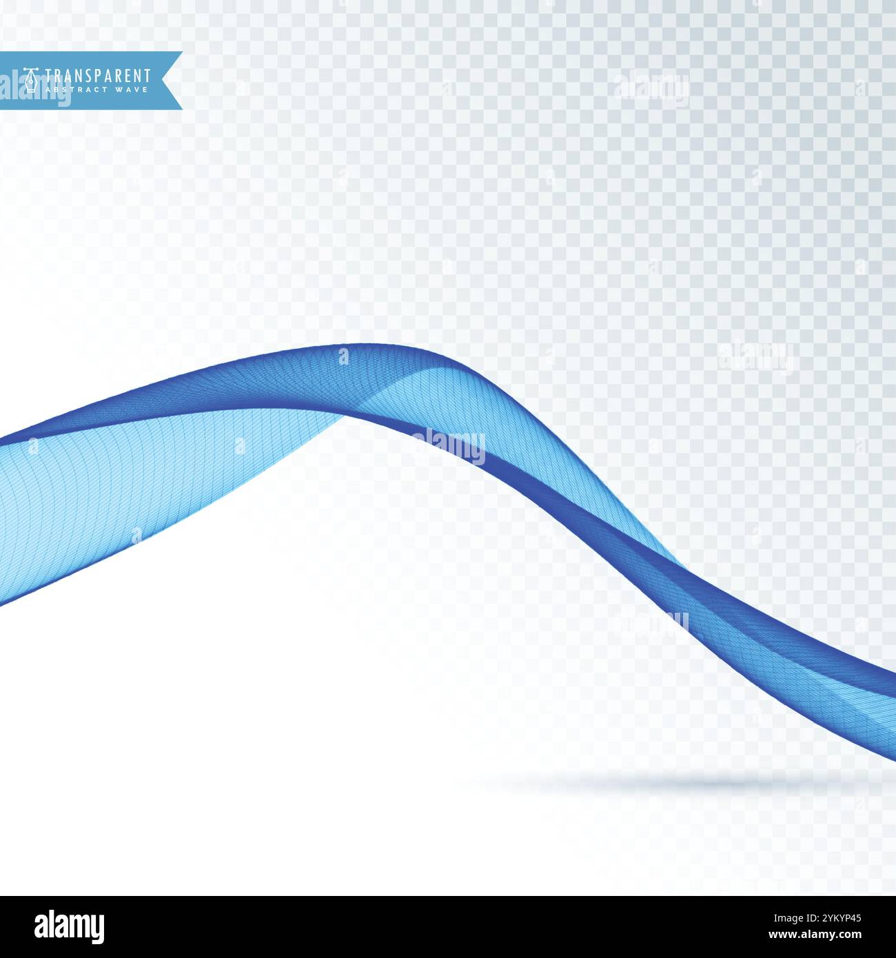 clean blue transparent wave vector Stock Vector Image & Art - Alamy