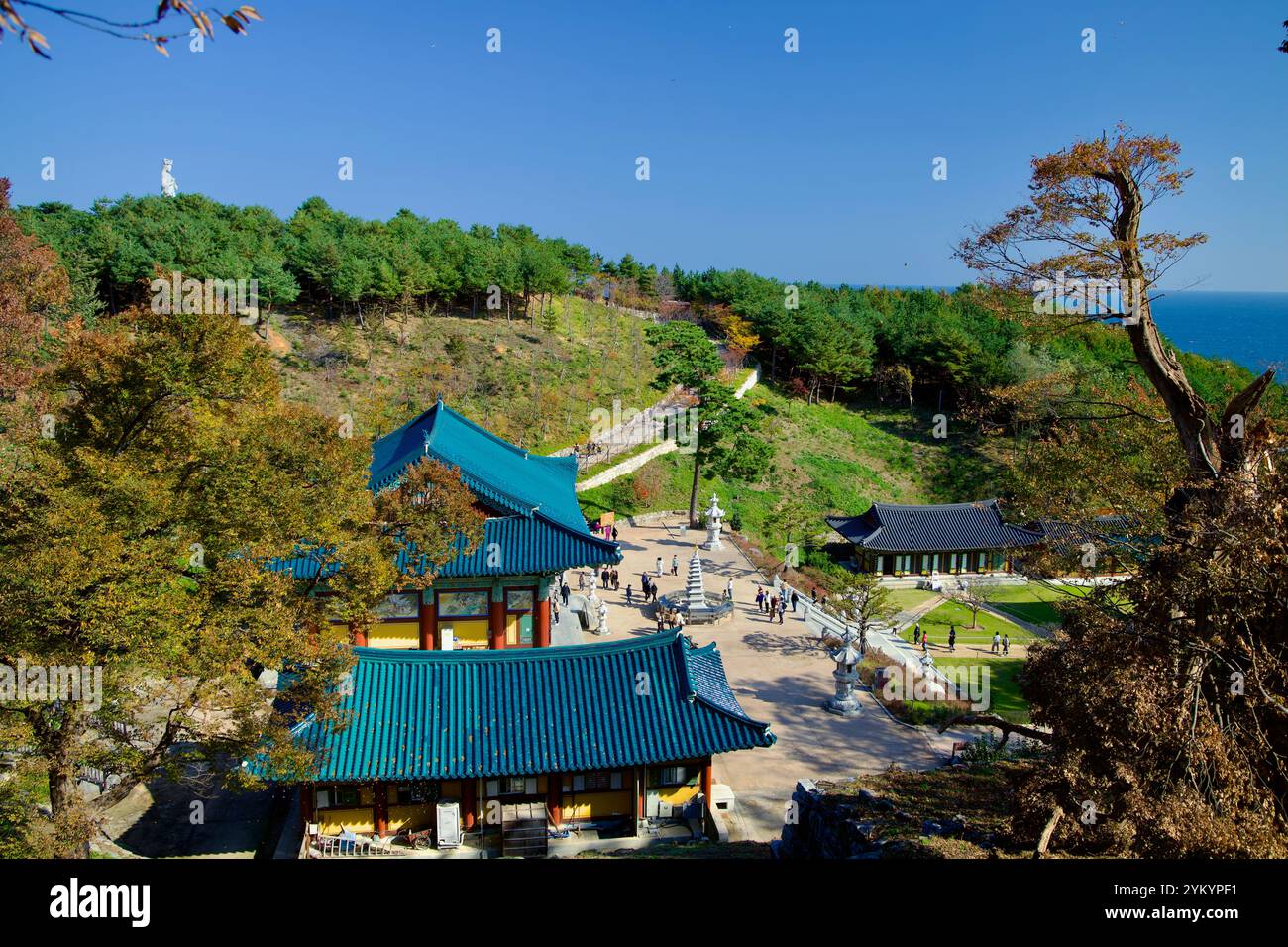 Yangyang County, South Korea - November 3, 2024: Elevated view of the ...