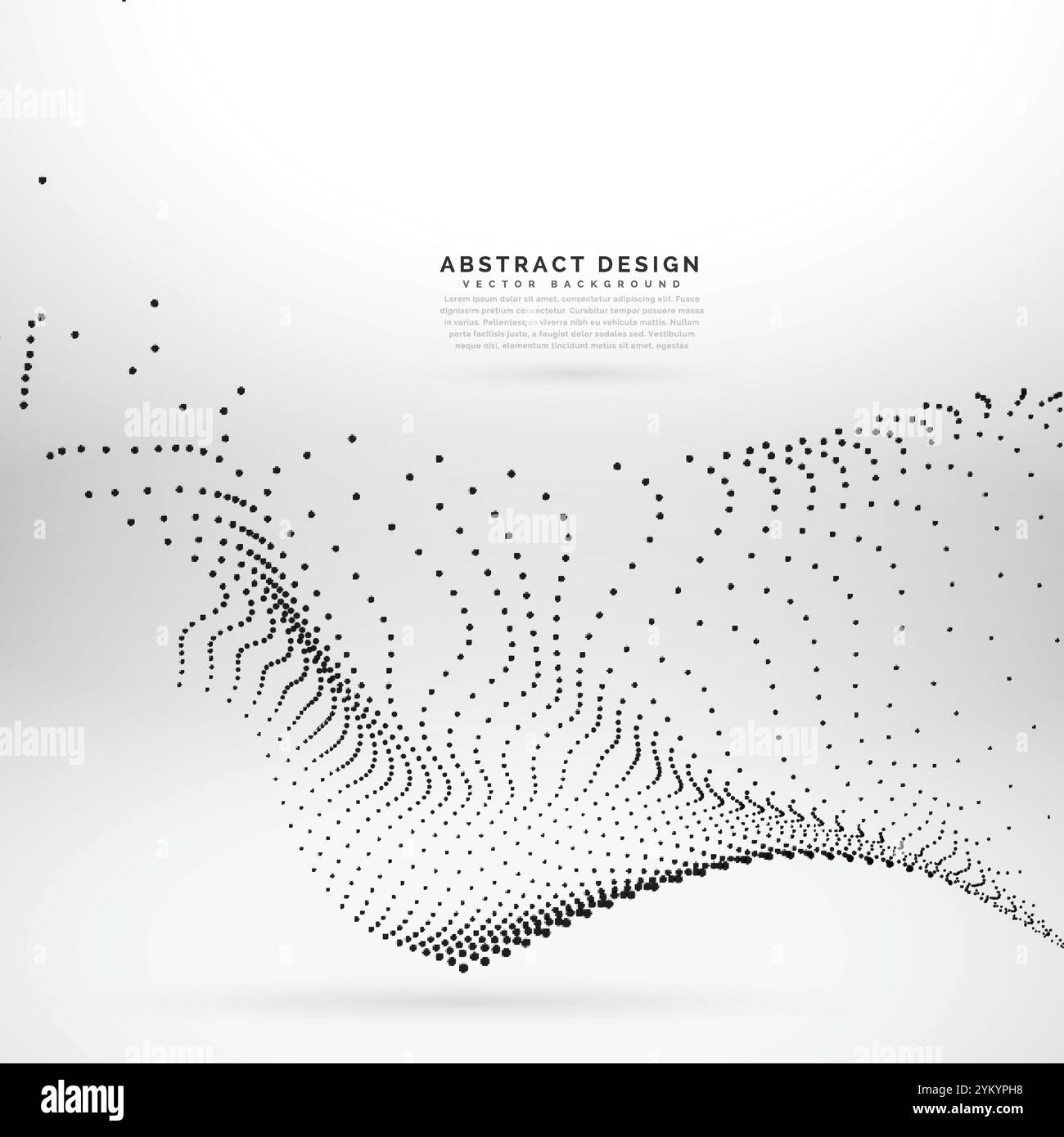 digital particles wave mesh technology background Stock Vector Image ...