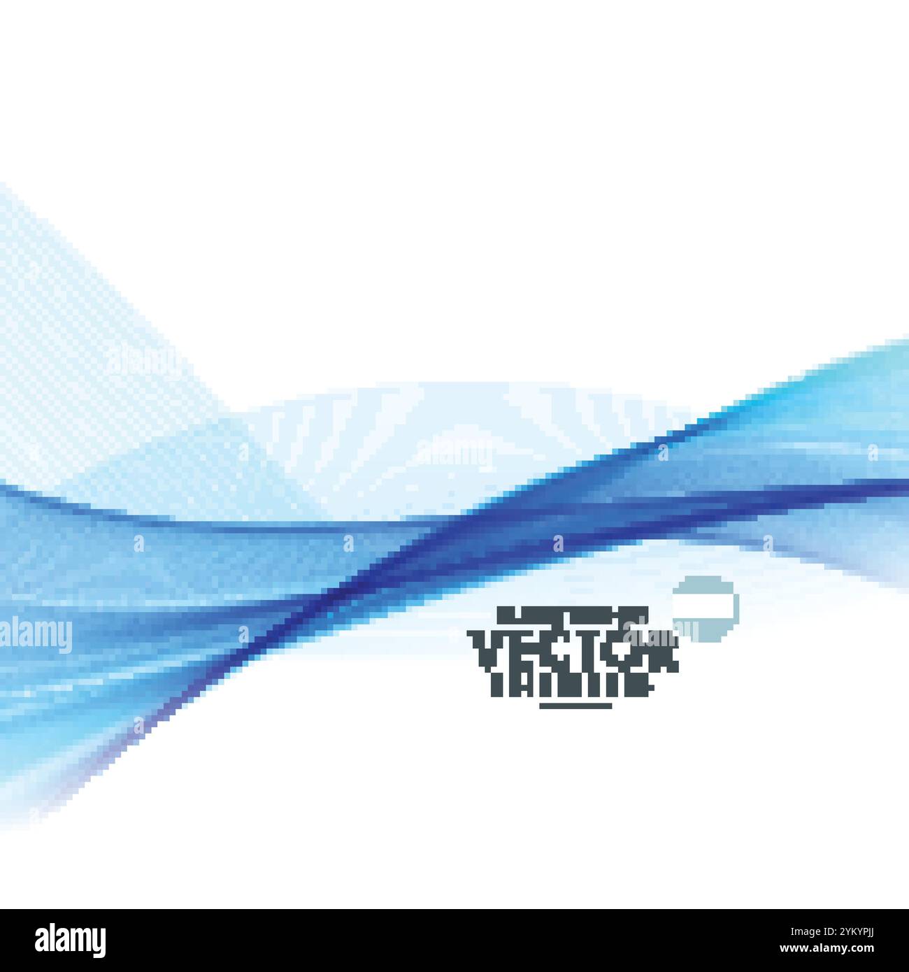 blue wavy line background design Stock Vector Image & Art - Alamy