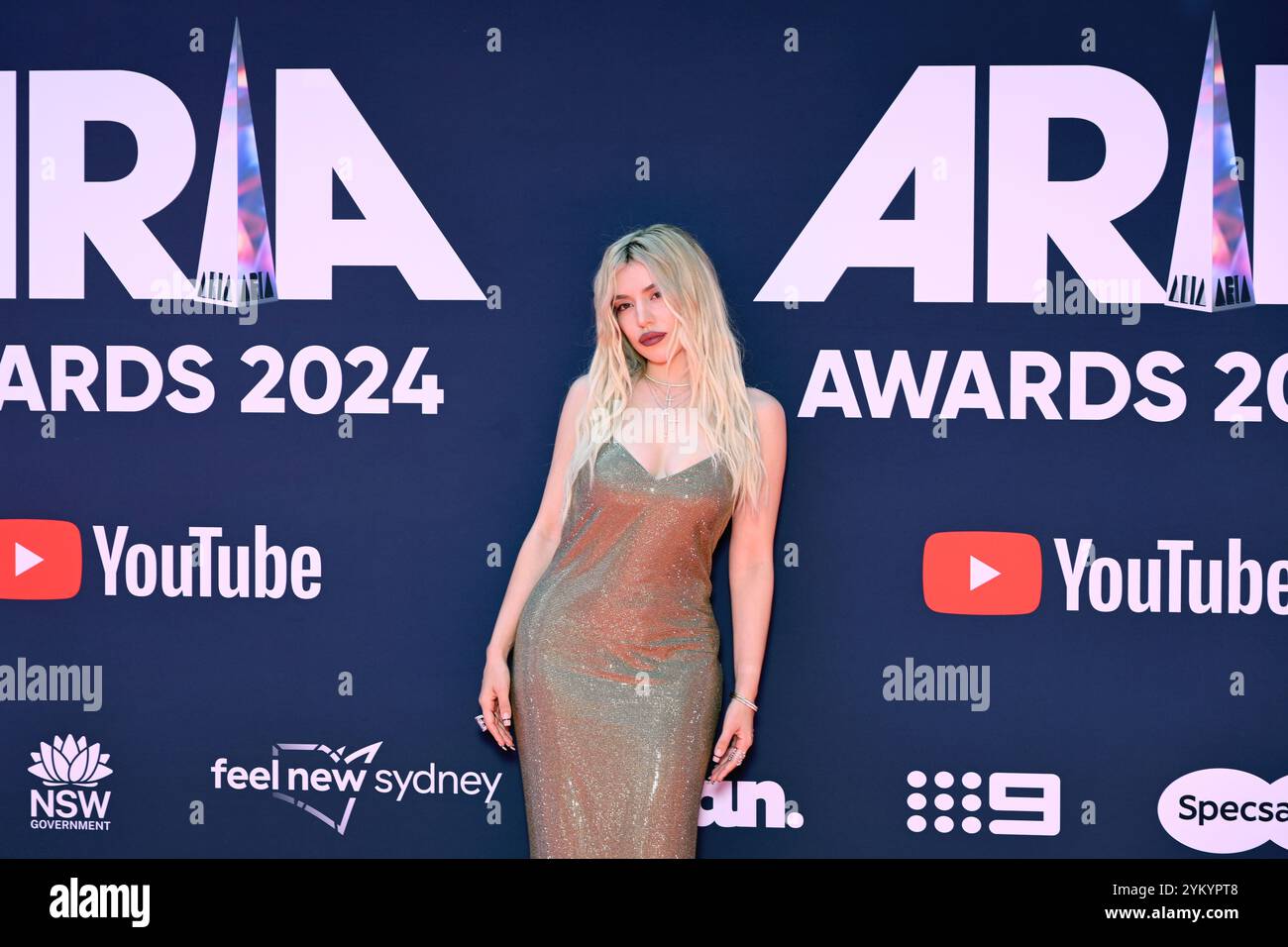 Sydney, Australia. 20th Nov, 2024. Ava Max attends the red carpet during the 38th Annual ...