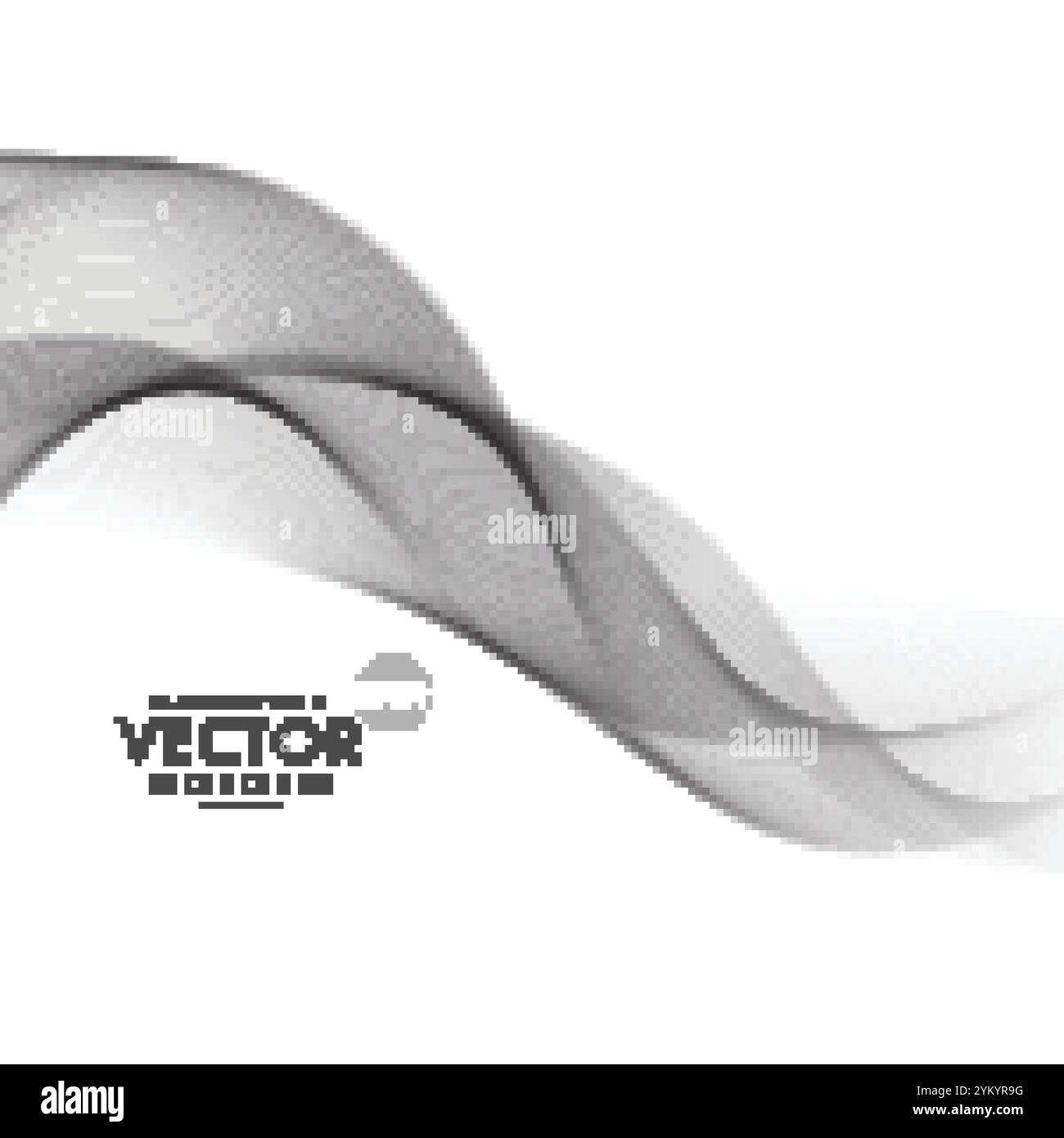 Wavy transparent abstract lines Cut Out Stock Images & Pictures - Alamy