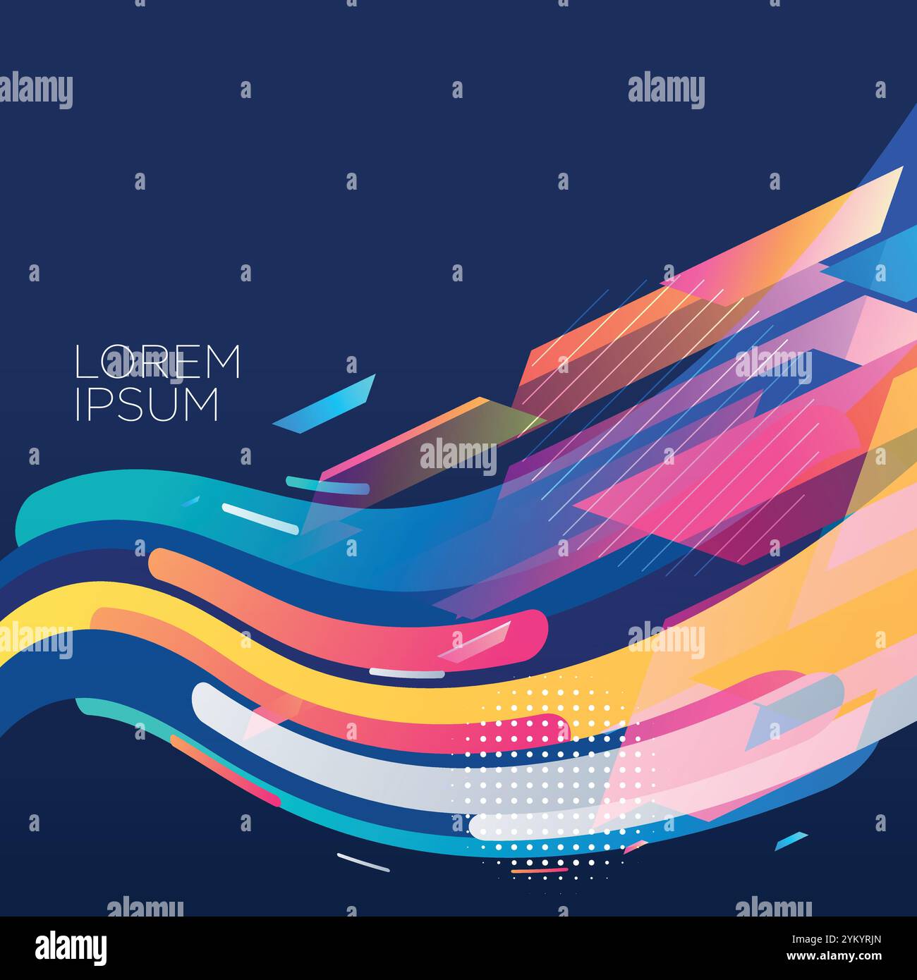 stylish colorful wave background design Stock Vector Image & Art - Alamy