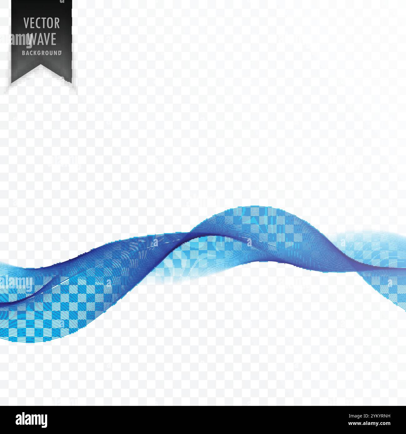 Abstract elegant blue wave background vector illustration Stock Vector ...