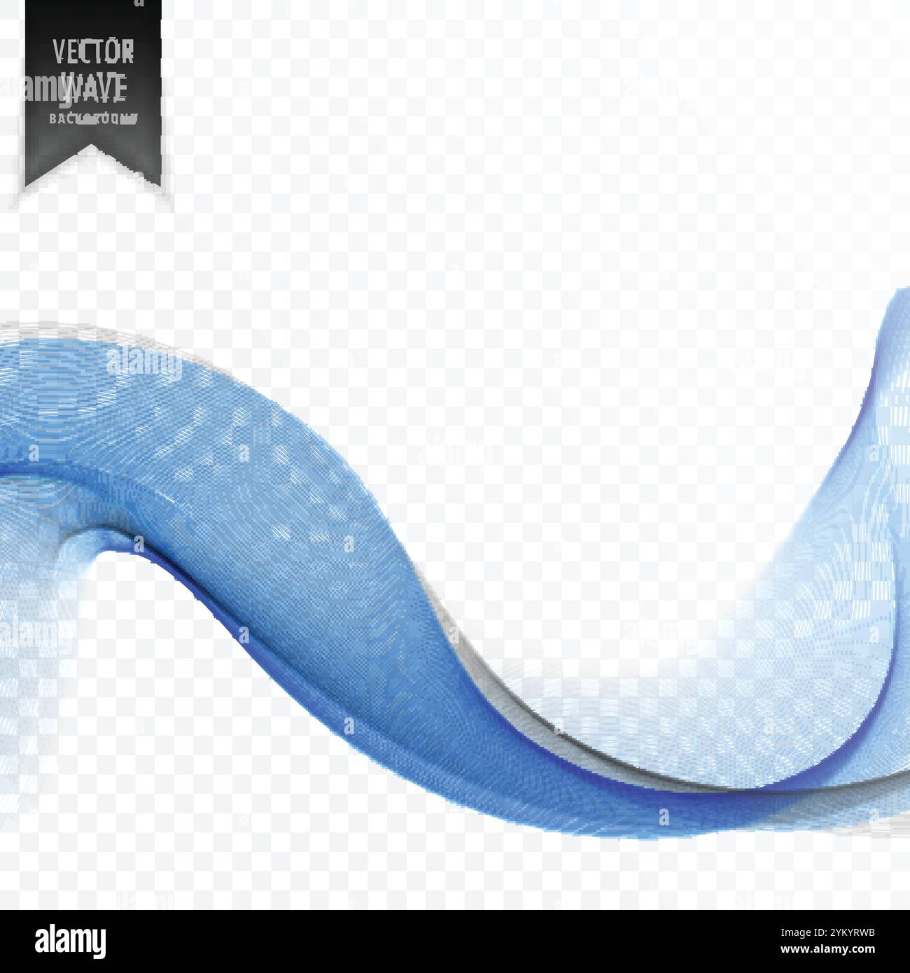 blue abstract wavy shape background vector illustration Stock Vector ...