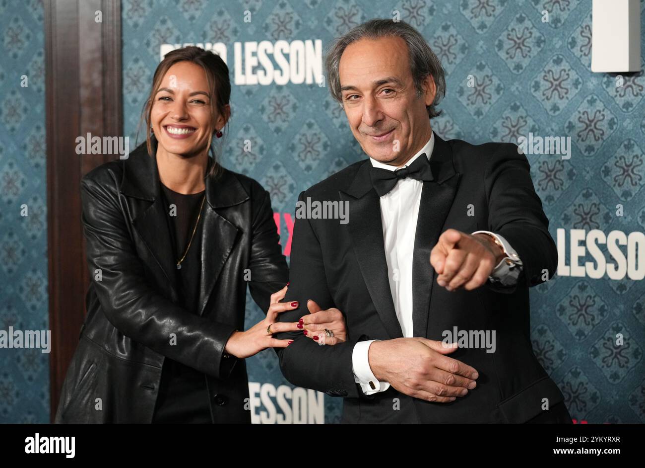 Alexandre Desplat, right, composer for the film "The Piano Lesson," and ...
