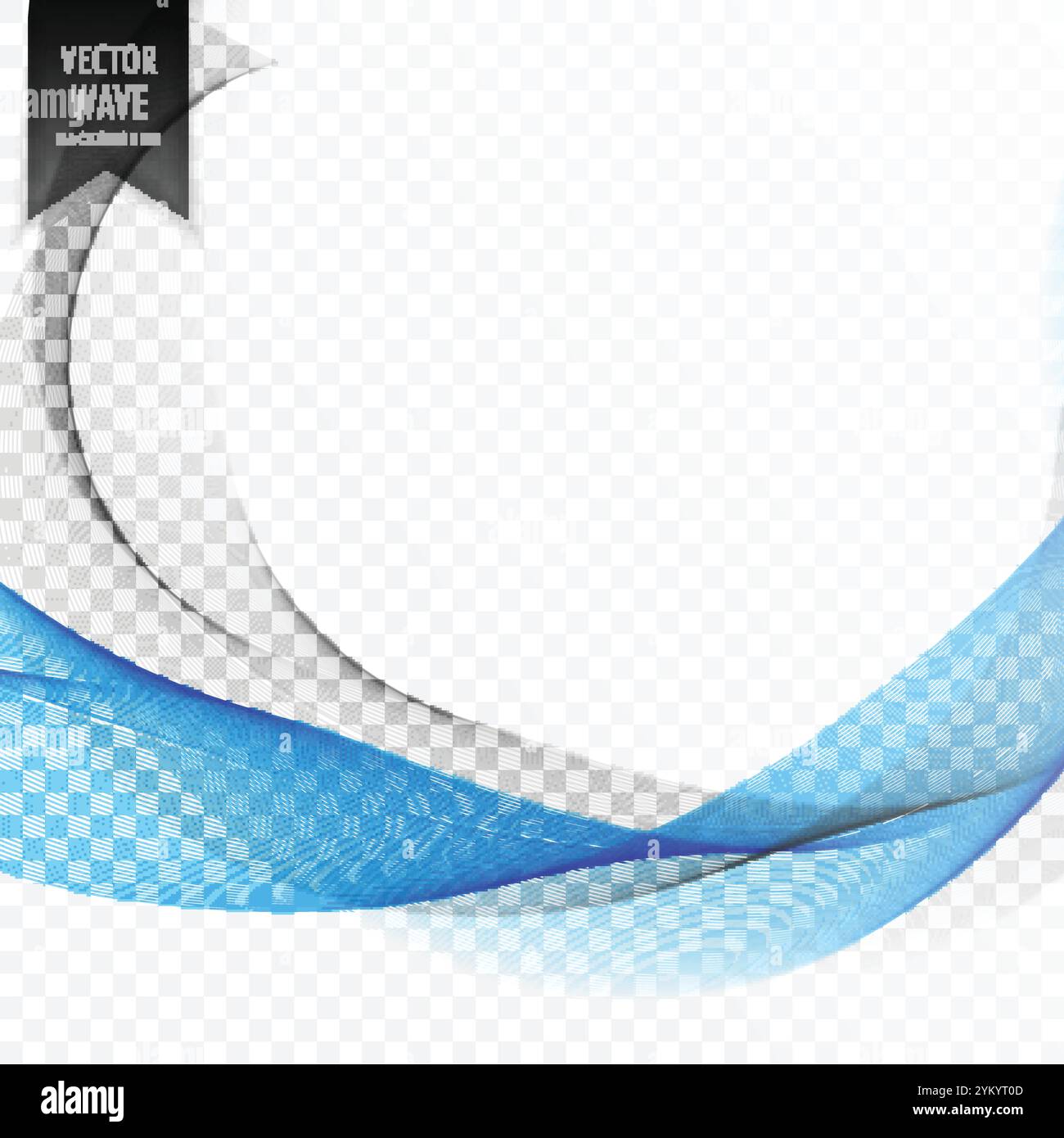 stylish blue wave shape background vector illustration Stock Vector ...