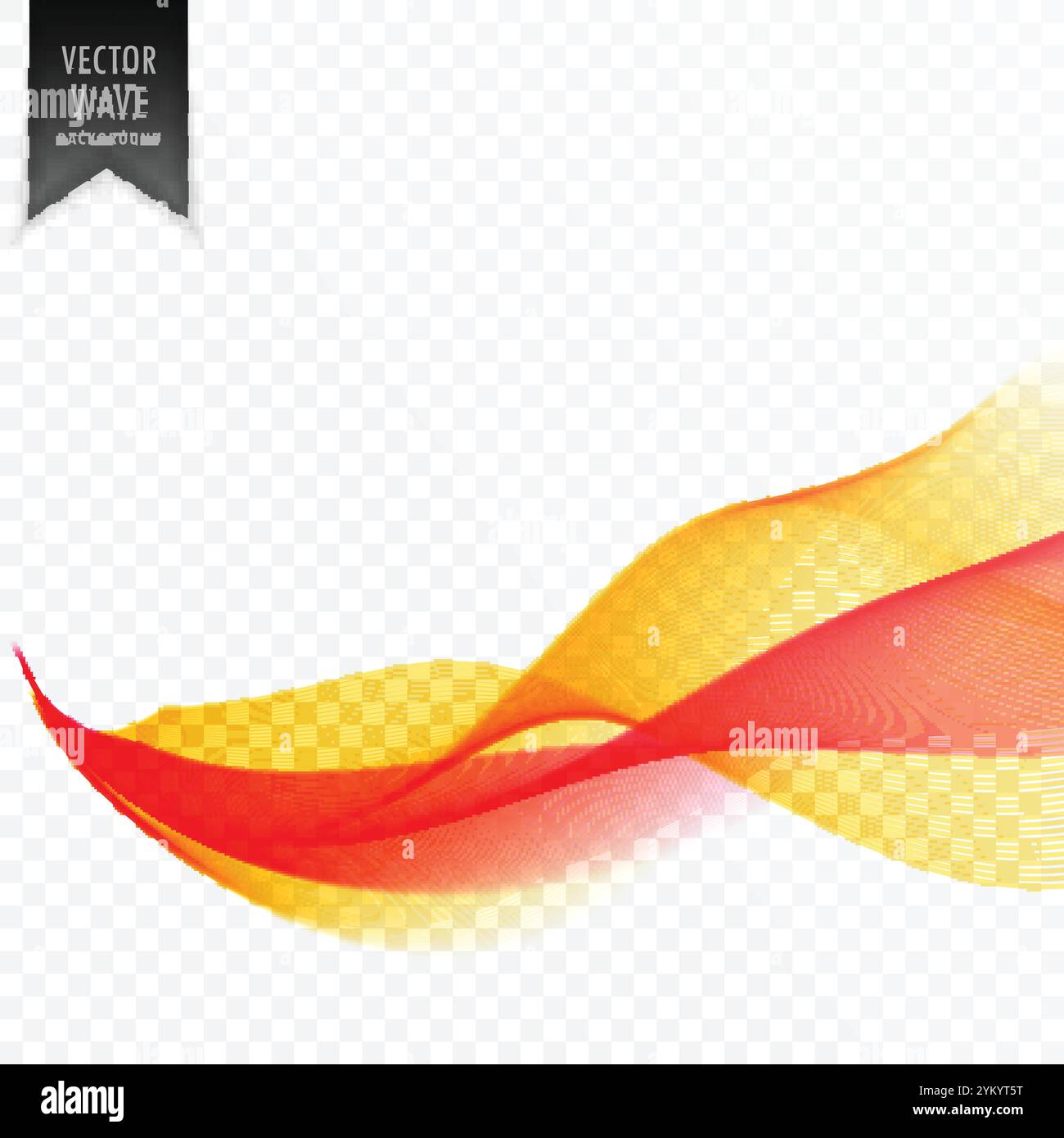Wavy yellow stripe vector vectors Stock Vector Images - Alamy