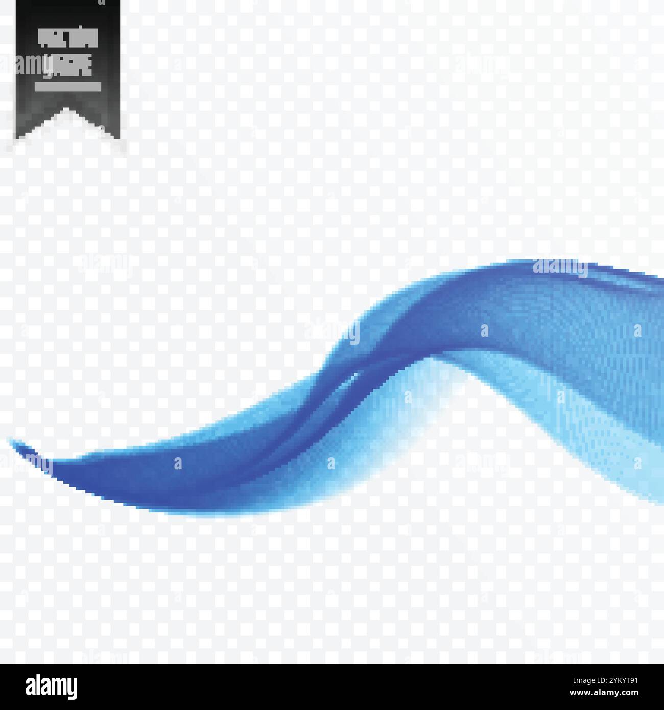 blue smooth wave background design Stock Vector Image & Art - Alamy