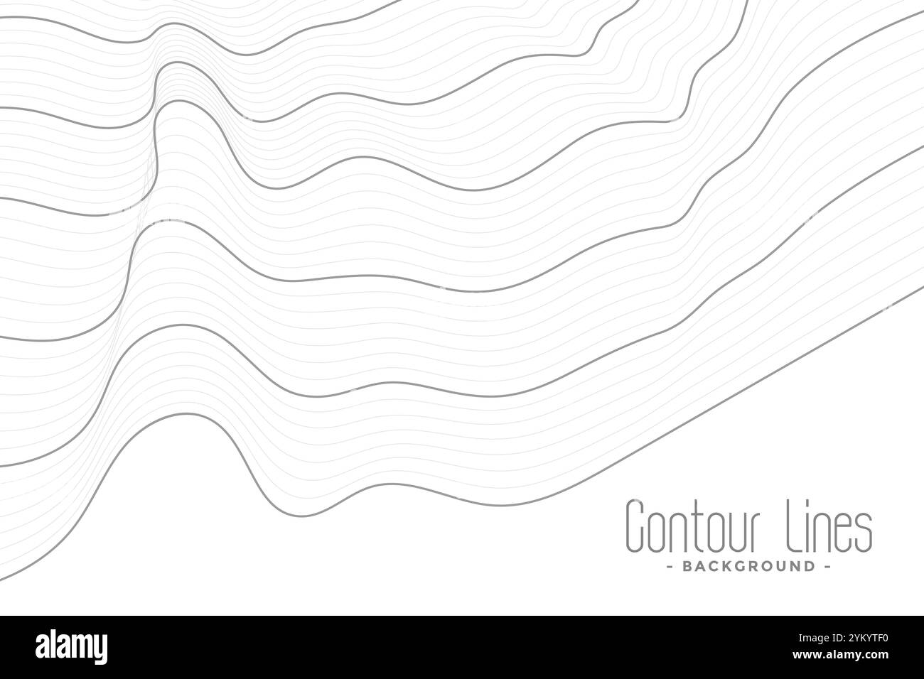 Contour lines map Black and White Stock Photos & Images - Alamy