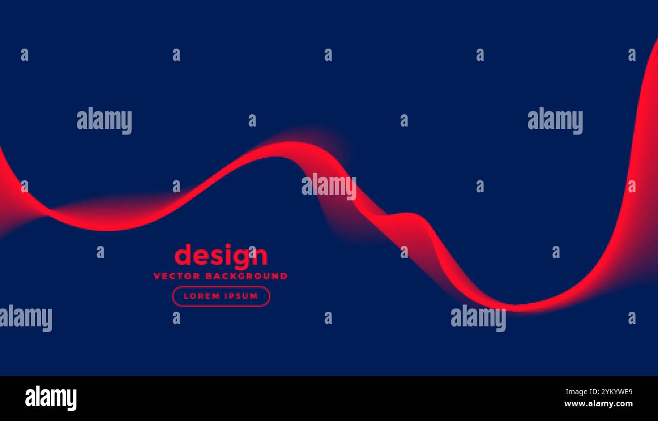 dark blue background with red wave design Stock Vector Image & Art - Alamy