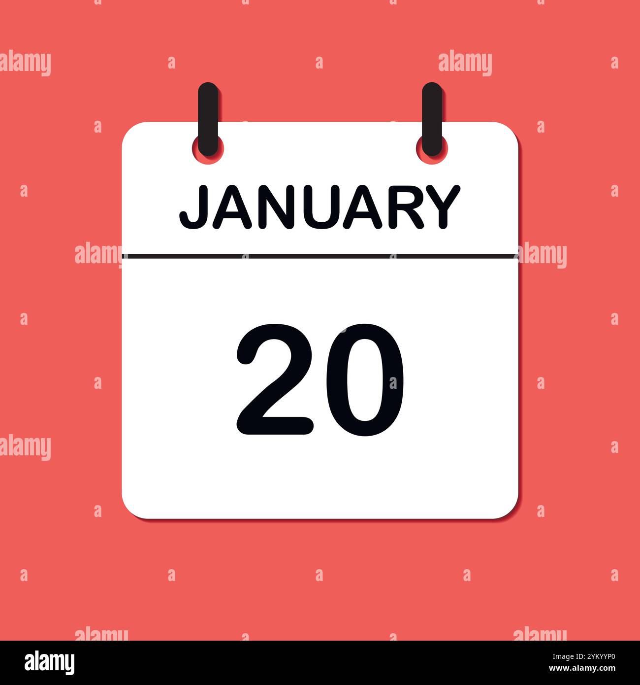 20 january icon Stock Vector Images - Alamy
