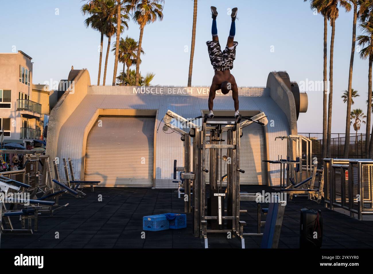 Los Angeles, USA. 5th Jul, 2024. Muscle Beach Venice Boardwalk Stock ...