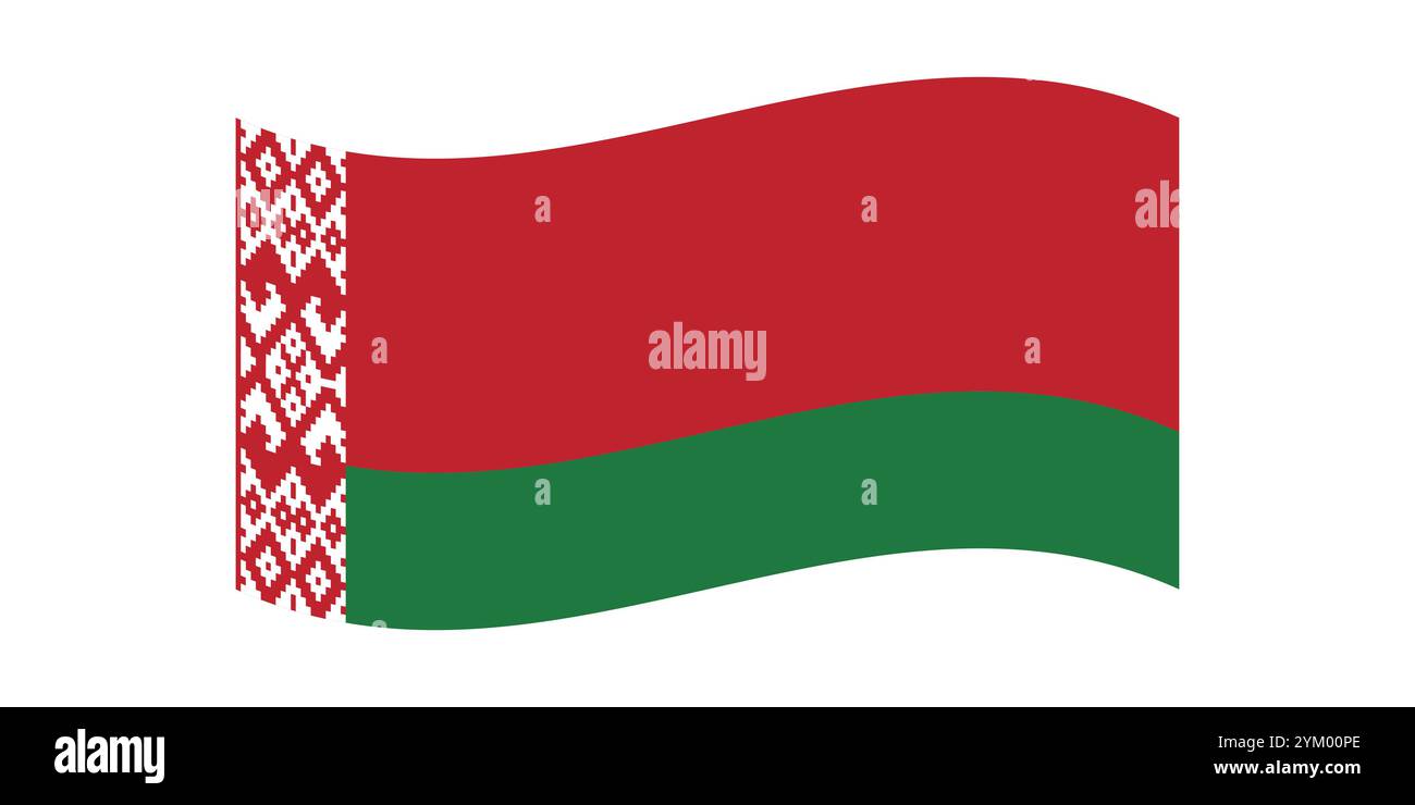 Flag of Belarus. Belarusian national symbol in official colors ...