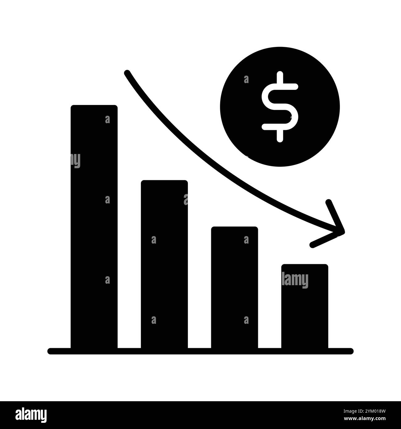 Down chart, financial loss, decrease chart vector design Stock Vector Image & Art - Alamy