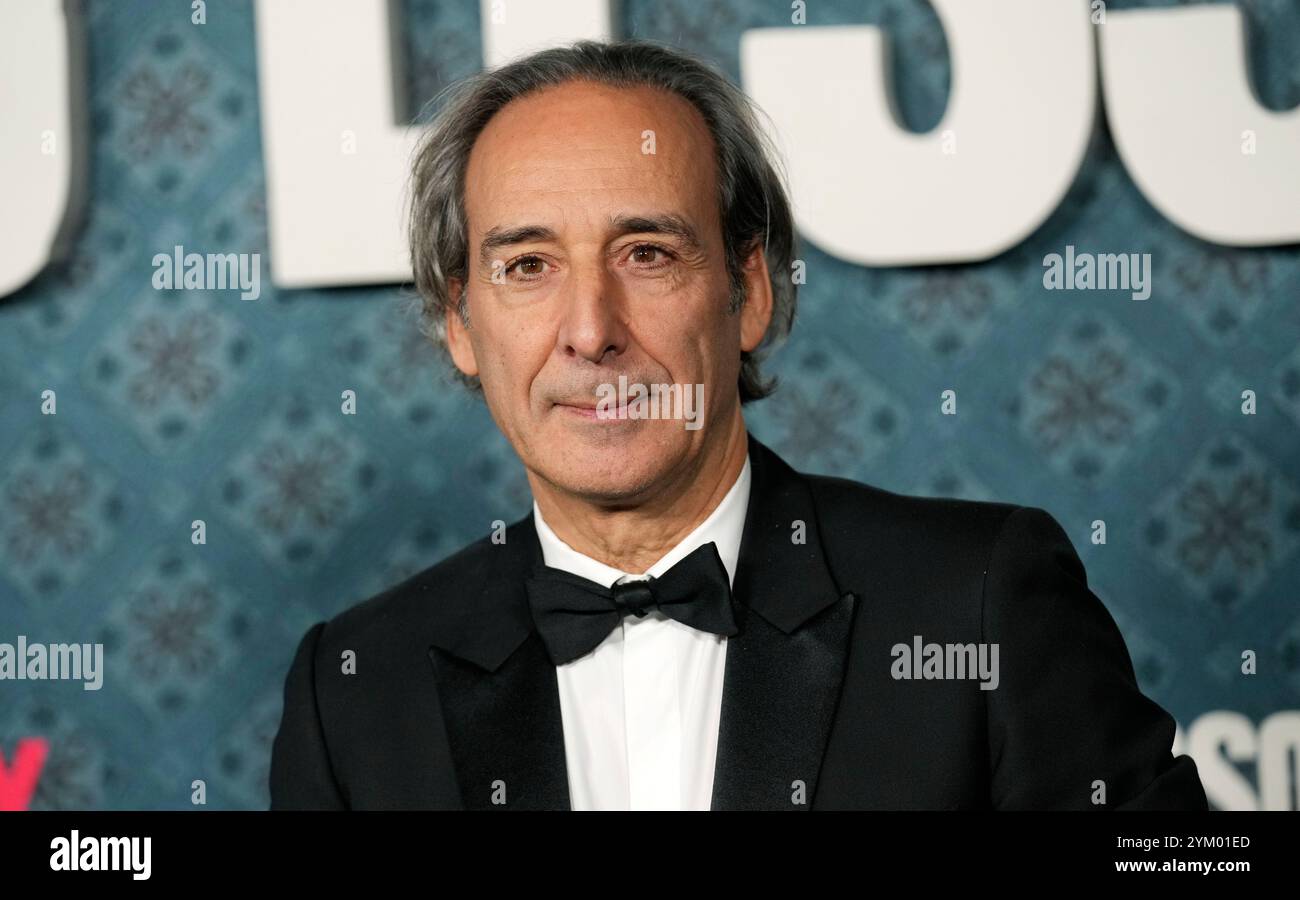 Alexandre Desplat poses at the premiere of the film "The Piano Lesson ...