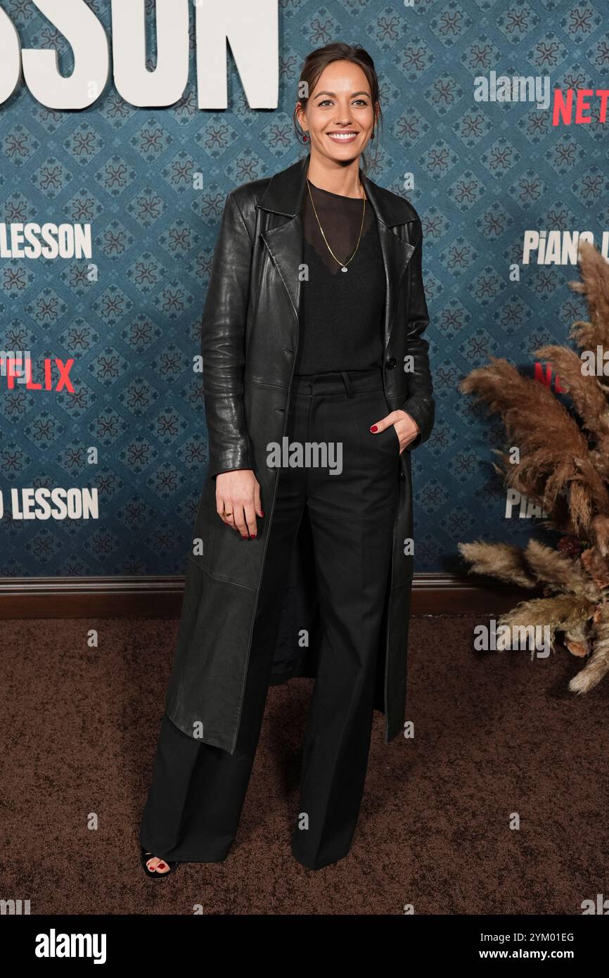 Antonia Desplat poses at the premiere of the film "The Piano Lesson" on ...