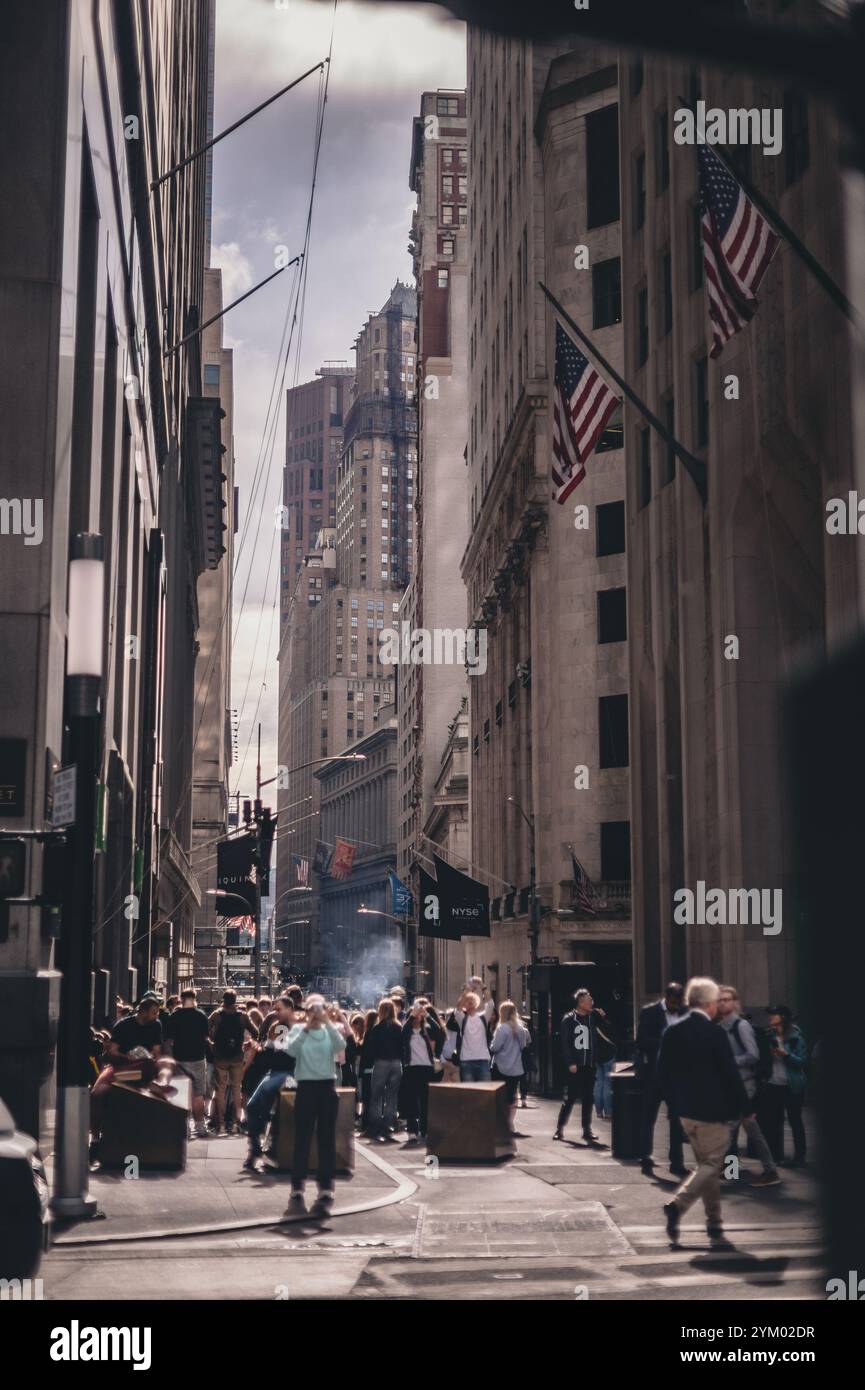 Wall Street, Manhattan, New York City, NY, USA Stock Photo - Alamy