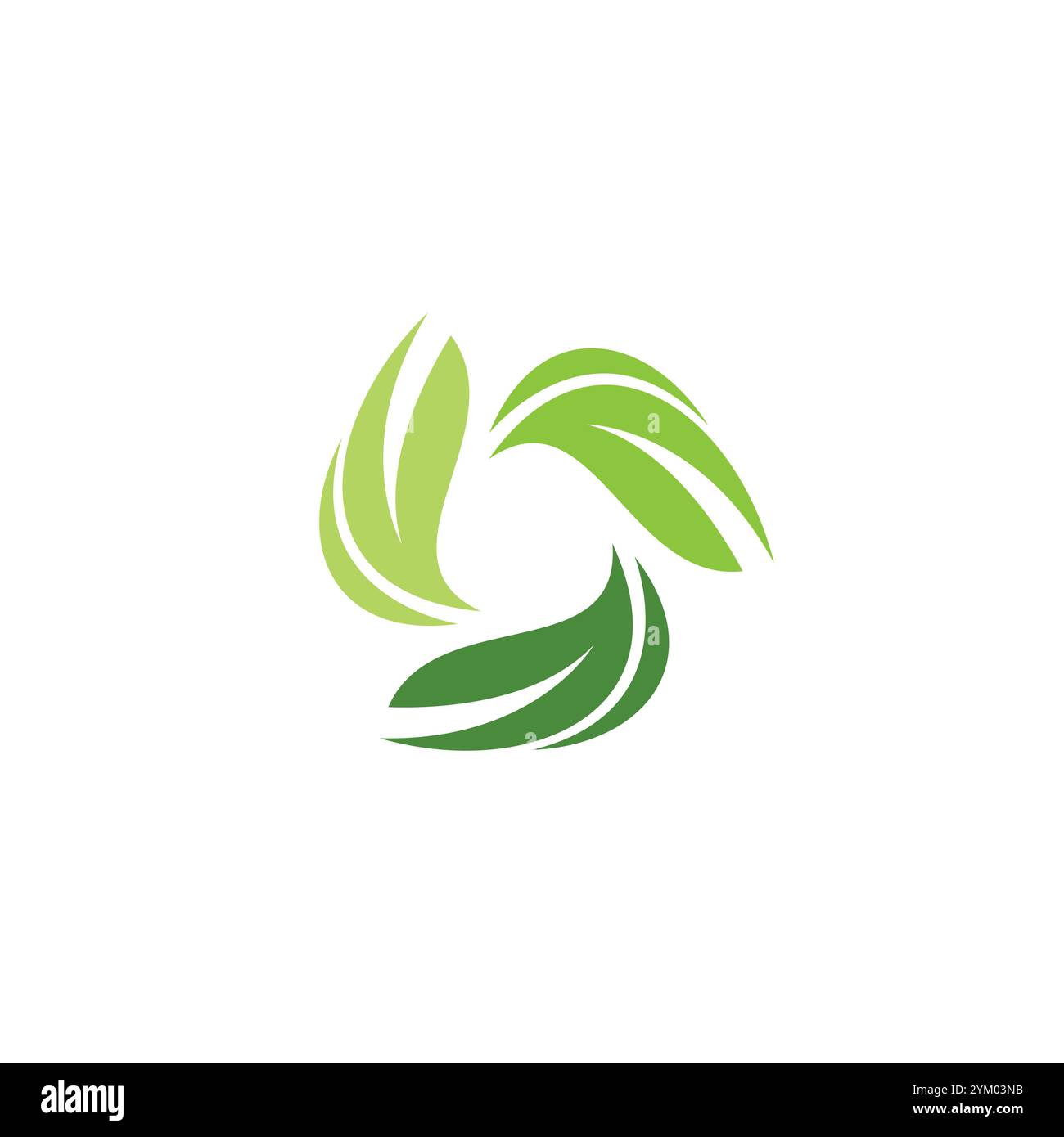 Three leaf drop logo hi-res stock photography and images - Alamy
