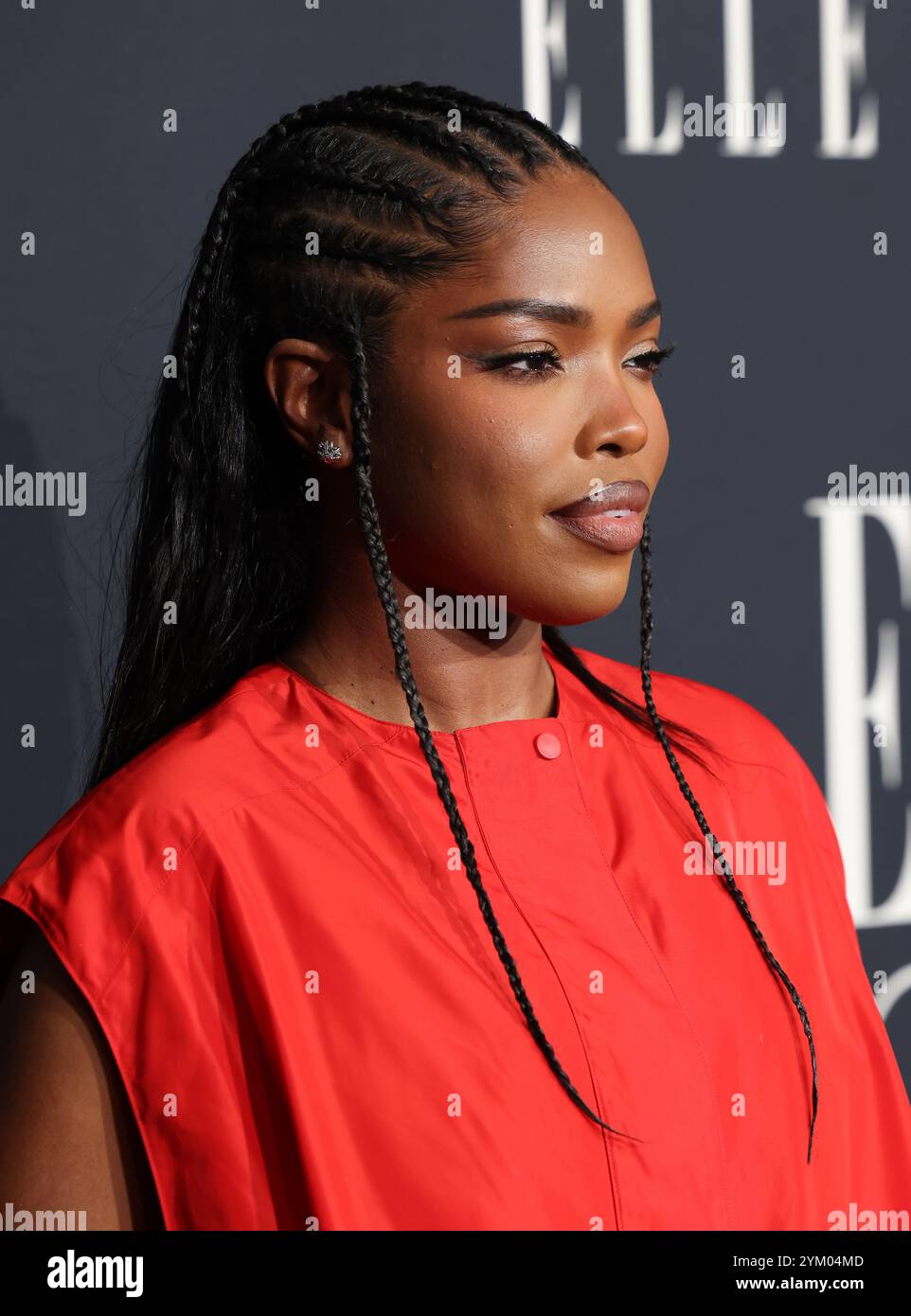 Ryan Destiny arriving at ELLE’s Women in Hollywood Celebration held at ...