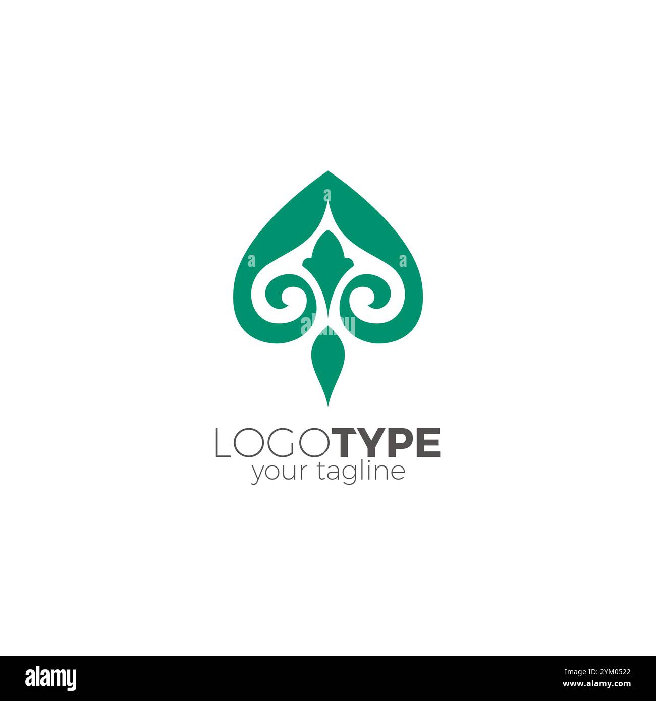 Organic Nature Logo Design. Spade Icon Stock Vector Image & Art - Alamy