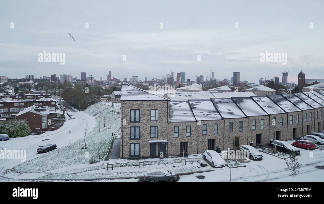 Snow in Birmingham, England, UK Stock Photo - Alamy