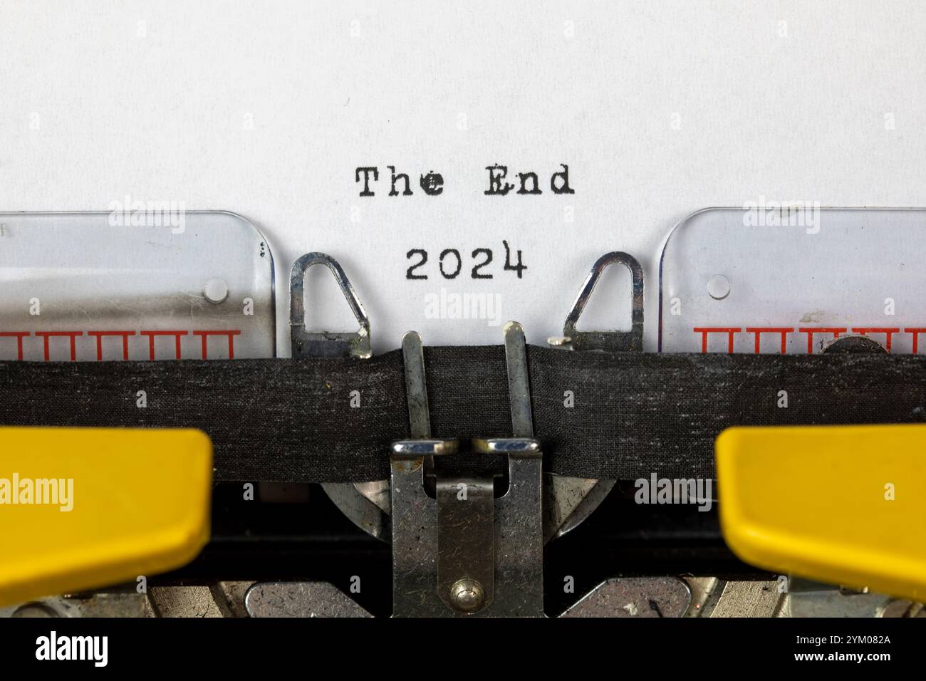 The End 2024 written on an old typewriter Stock Photo - Alamy