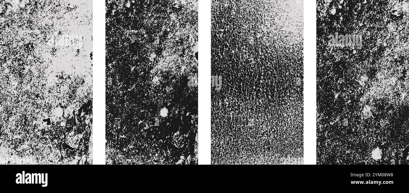 Collection of abstract gritty grunge backgrounds. Noise textures ...