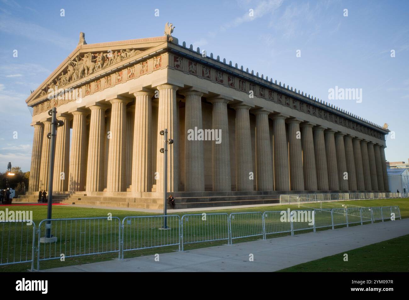 Nashville, USA. 19th Nov, 2024. A view of the full scale replica of the Parthenon in Nashville ...