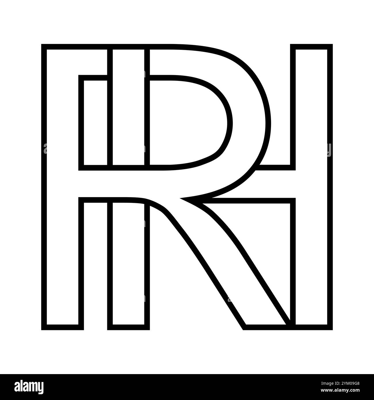 H letters logo hi-res stock photography and images - Alamy