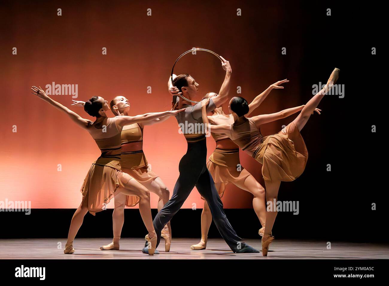 A group of dancers perform the modern ballet Ecliptic Stock Photo - Alamy