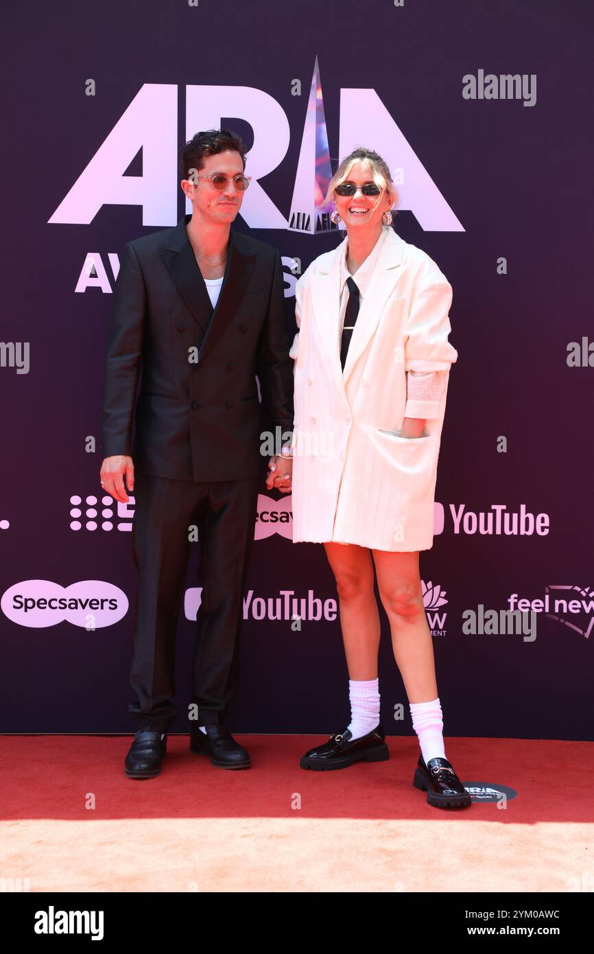 Sydney, Australia. 20th November 2024. Nick Drabble and singer Kristy ...