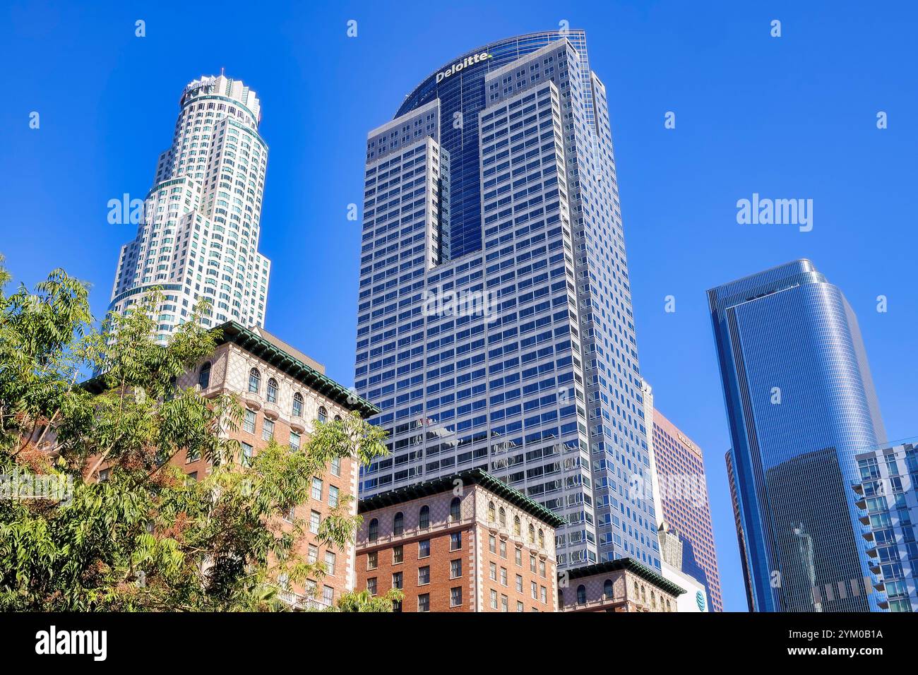 Skyscrapers in downtown Los Angeles, California Stock Photo - Alamy