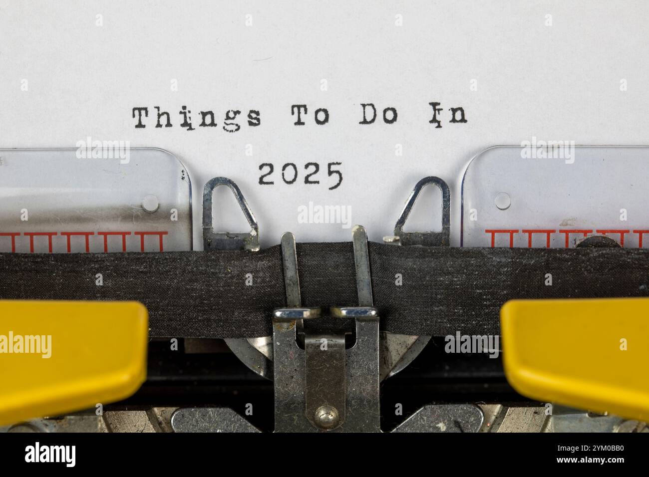 Things To Do In 2025 written on an old typewriter Stock Photo - Alamy