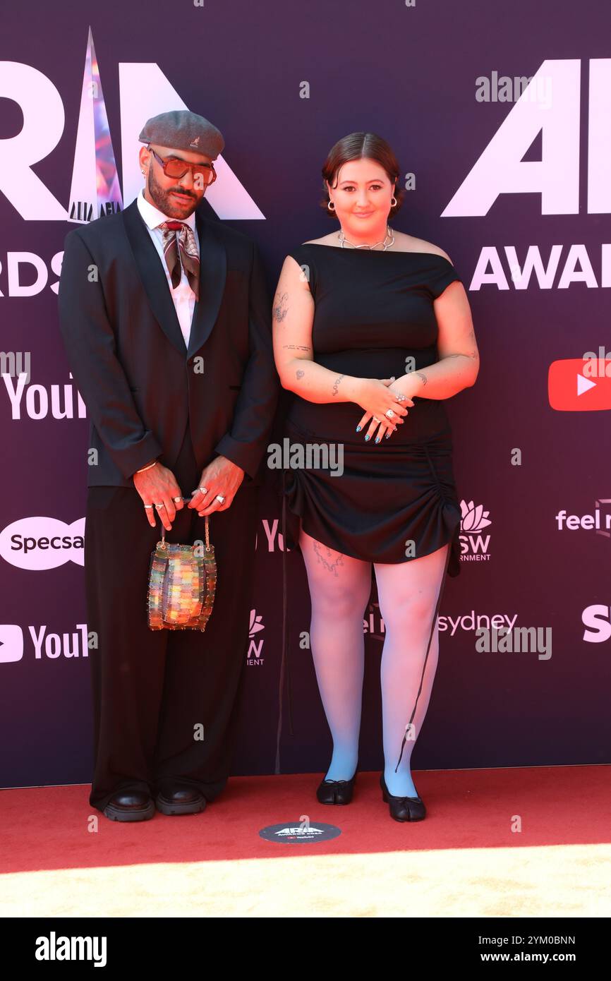 Sydney, Australia. 20th November 2024. Tyrone Pyron and Abby Butler ...