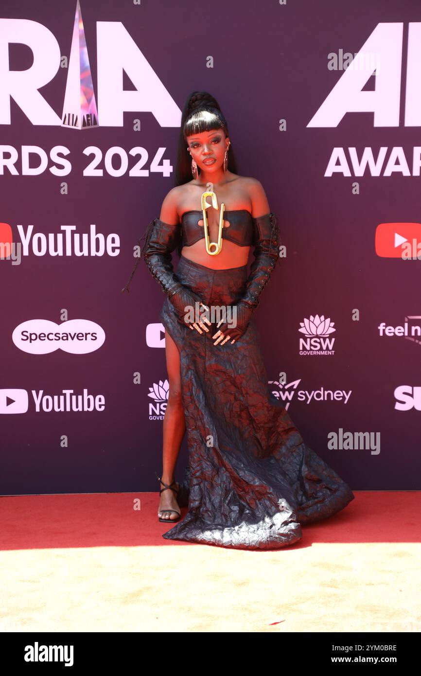 Sydney, Australia. 20th November 2024. Zimbabwean-Australian singer ...