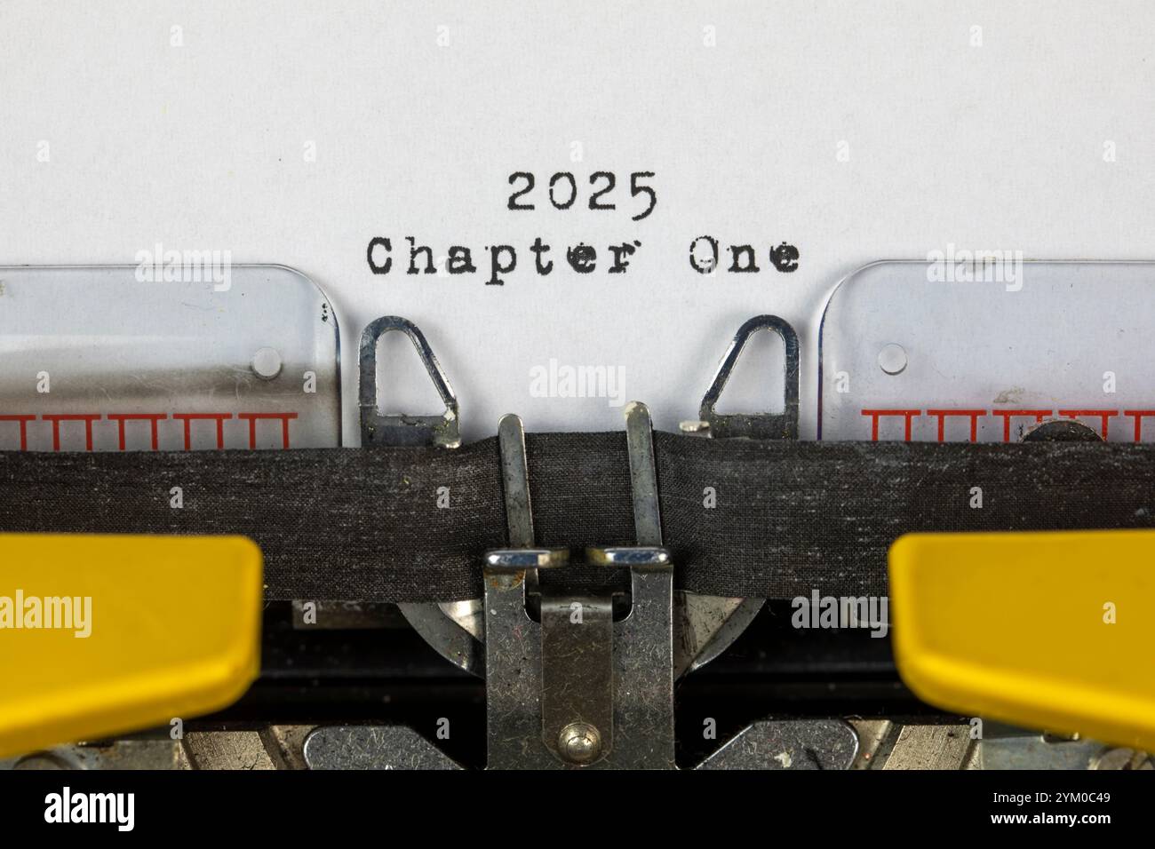 old typewriter with text 2025 chapter one Stock Photo - Alamy