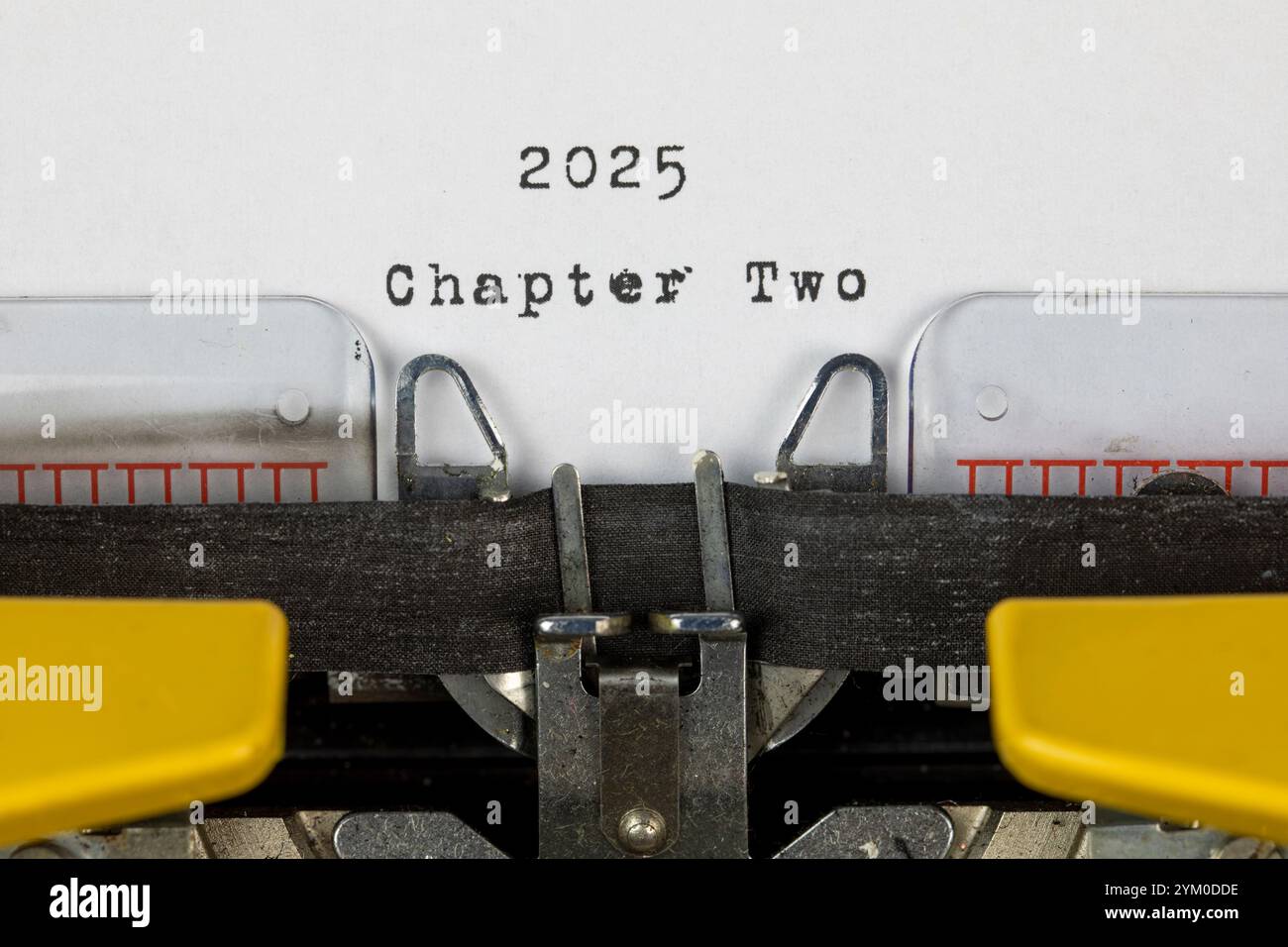 old typewriter with text 2025 chapter two Stock Photo - Alamy