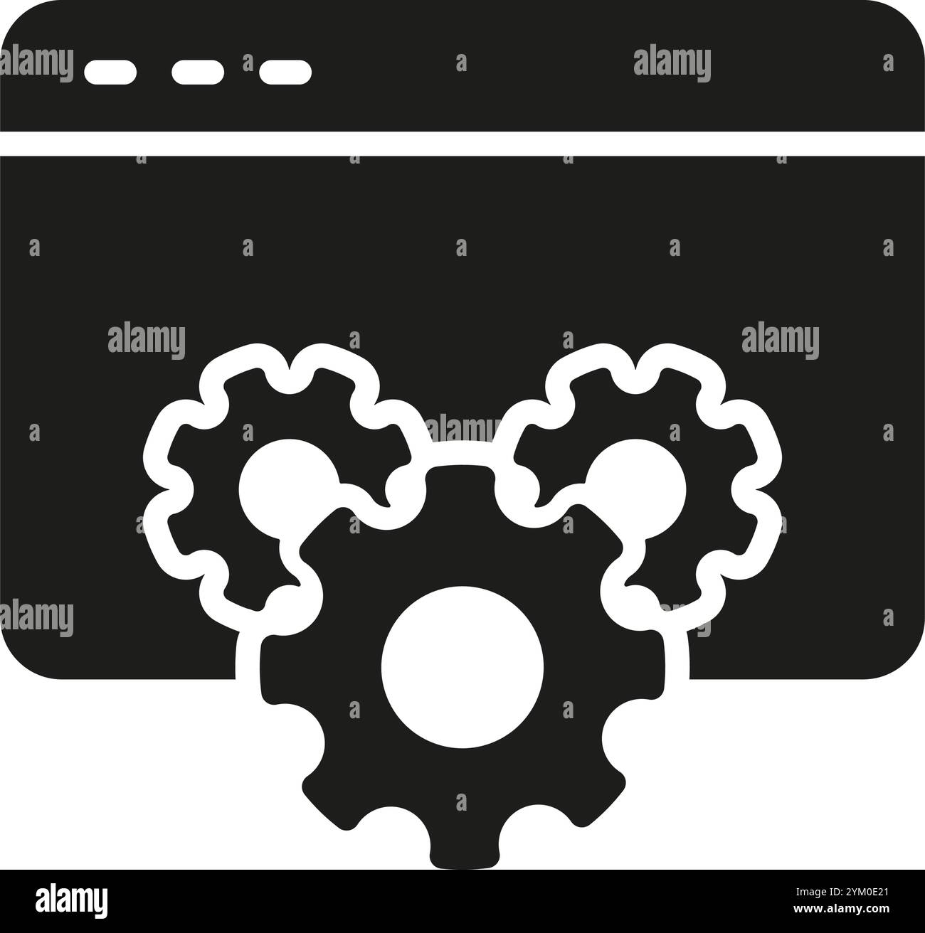 Web service settings icon Stock Vector Images - Alamy