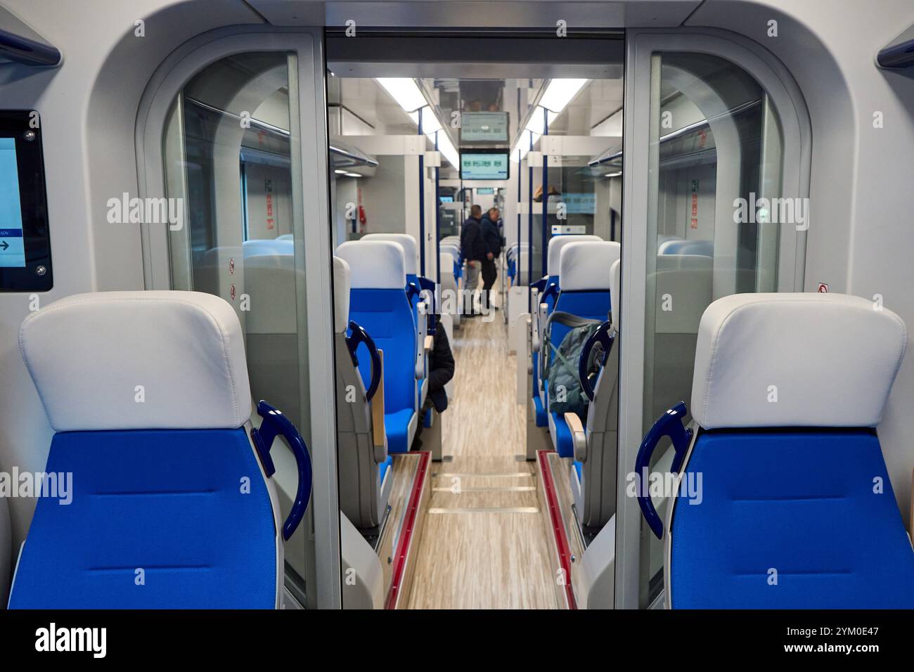Bucharest, Romania. 20th Nov, 2024: The new six-car Alstom Coradia ...