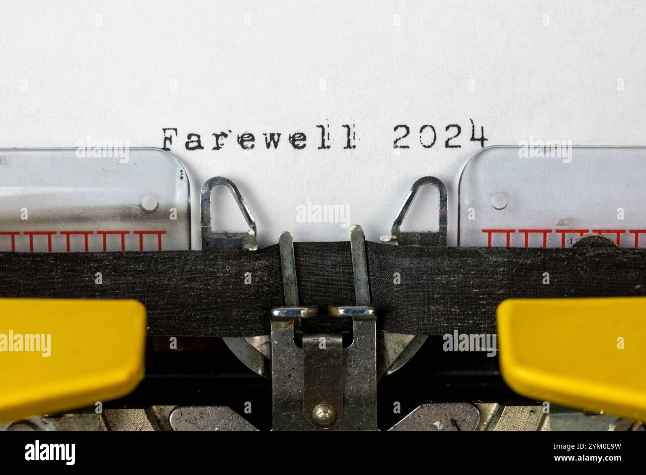 Farewell 2024 written on an old typewriter Stock Photo - Alamy