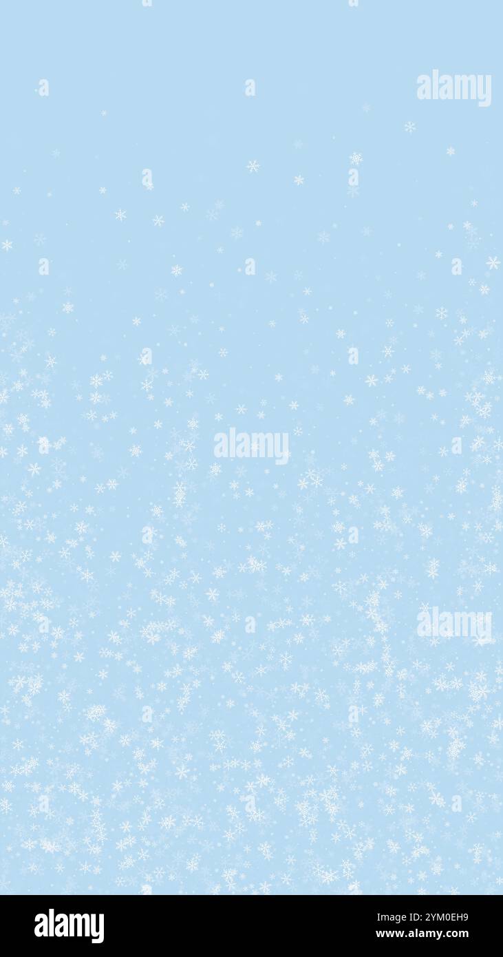 Magic falling snow christmas background. Subtle flying snow flakes and ...