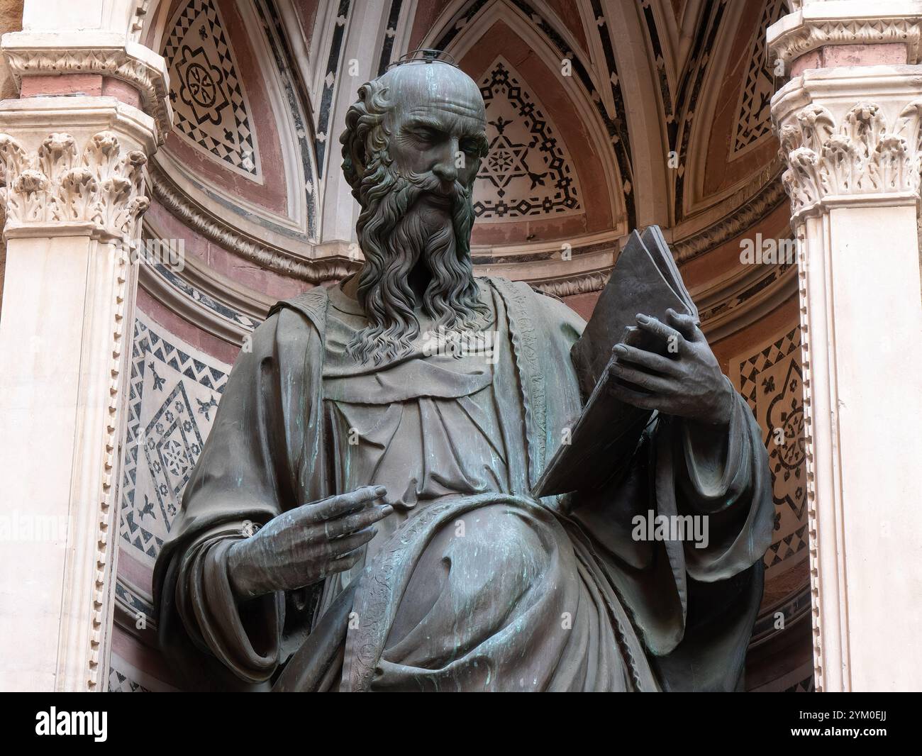 The bronze statue of St. John the Evangelist from the year 1515 by ...