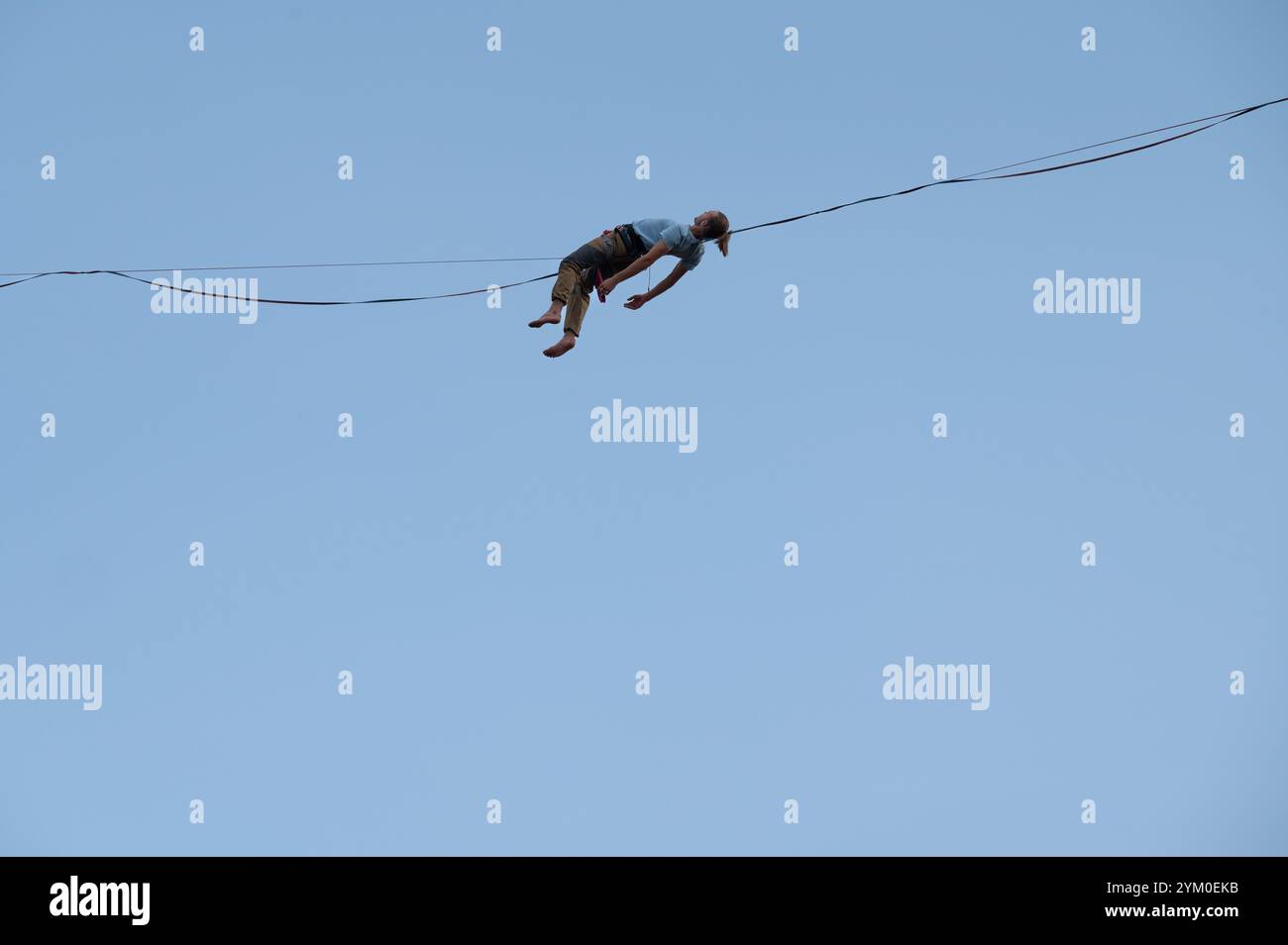 LUBIN, POLAND - SEPTEMBER 30, 2023: X Memorial Iwony Buczek climbing ...