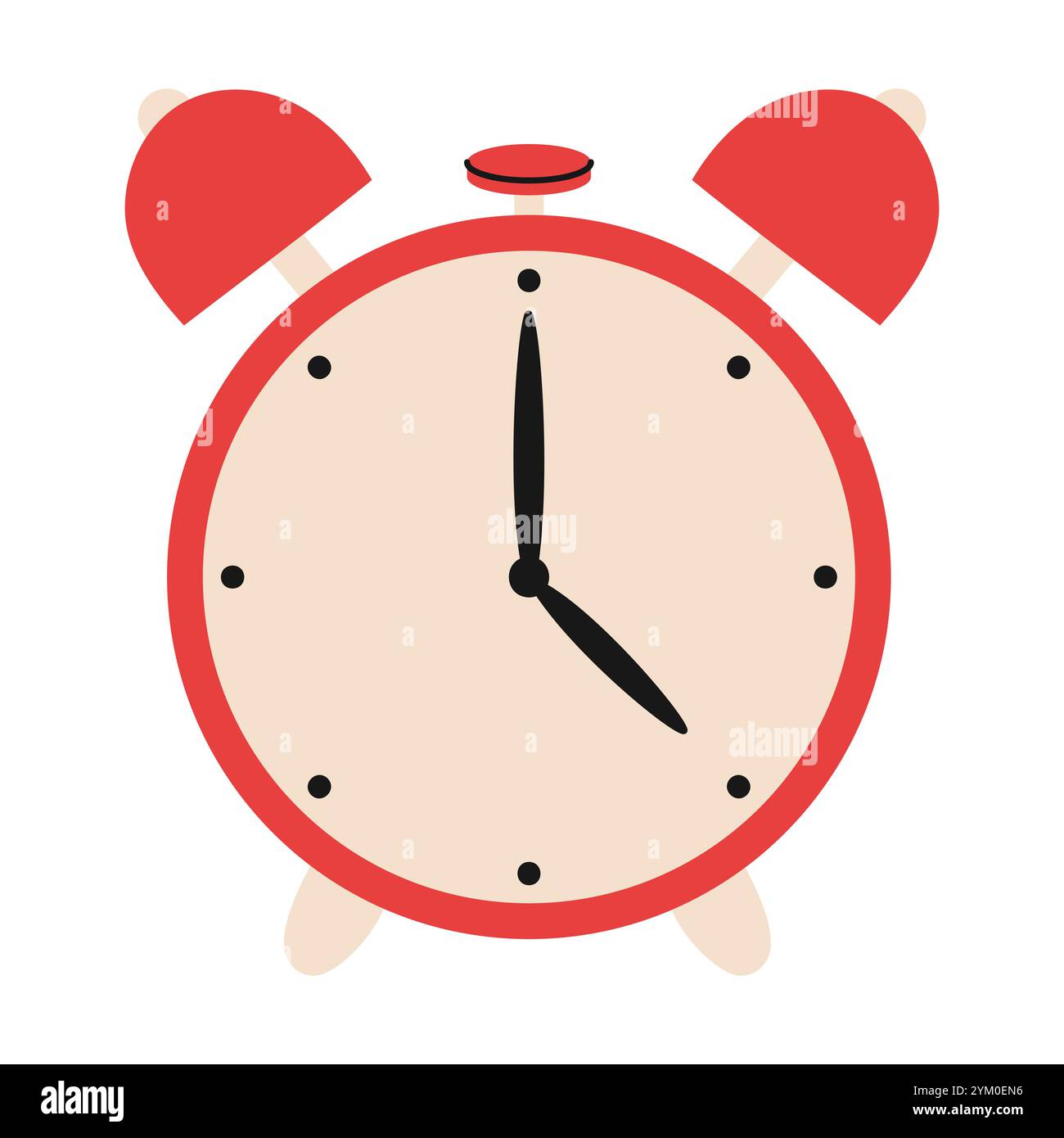 Hand drawn alarm clock. Vector illustration Stock Vector Image & Art ...