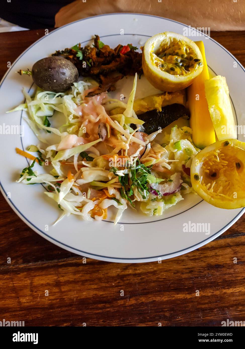in the photo, sample food at the baobab beach resort hotel in kenya ...