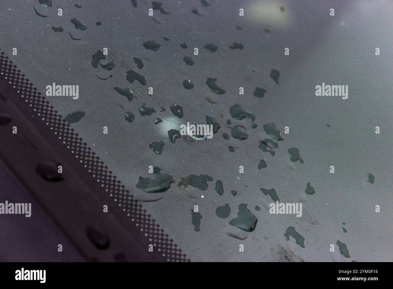 the photo shows the effects of vandalism by thieves of car radios, a ...