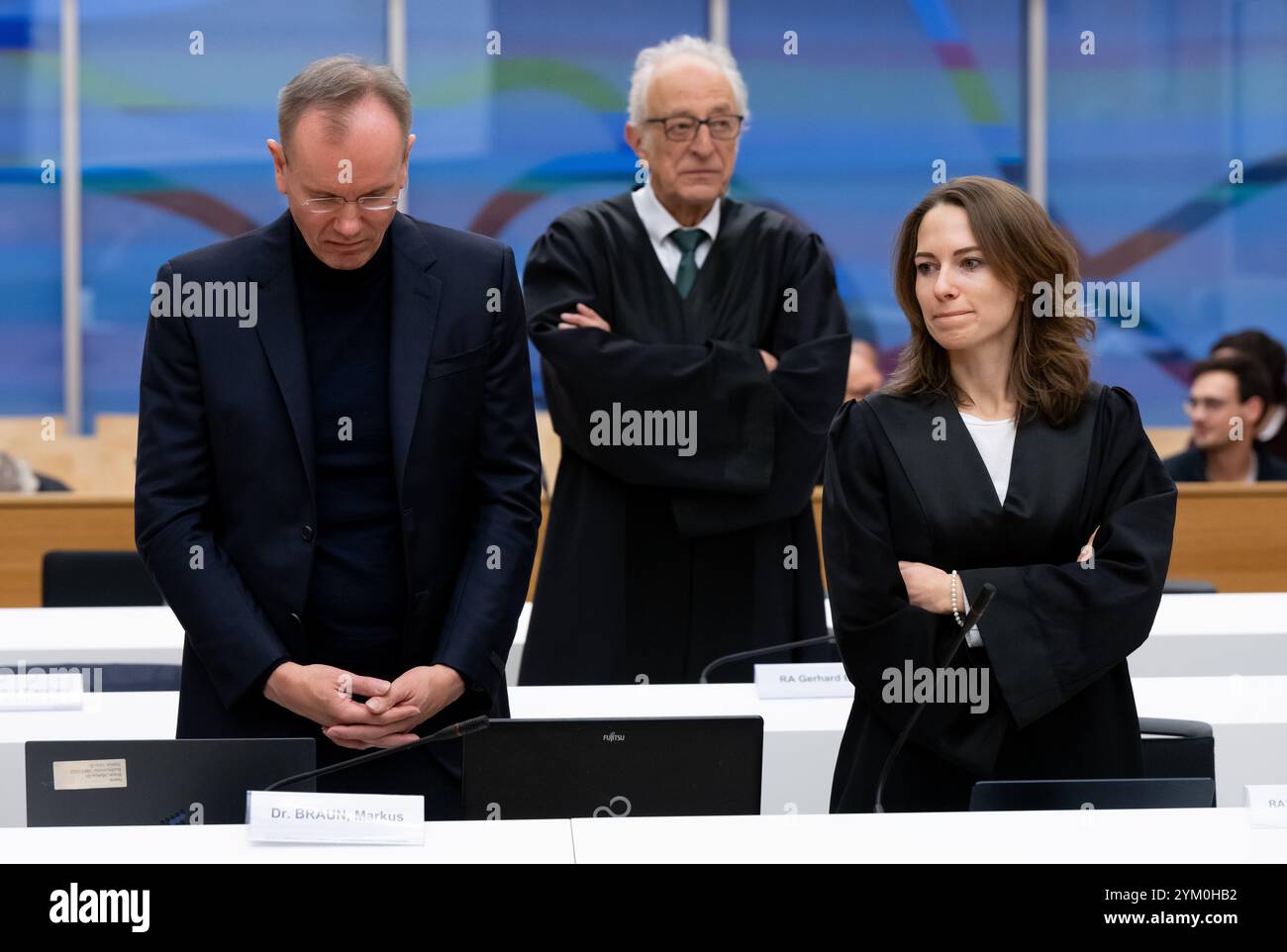 Munich, Germany. 20th Nov, 2024. Former Wirecard CEO Markus Braun (l ...