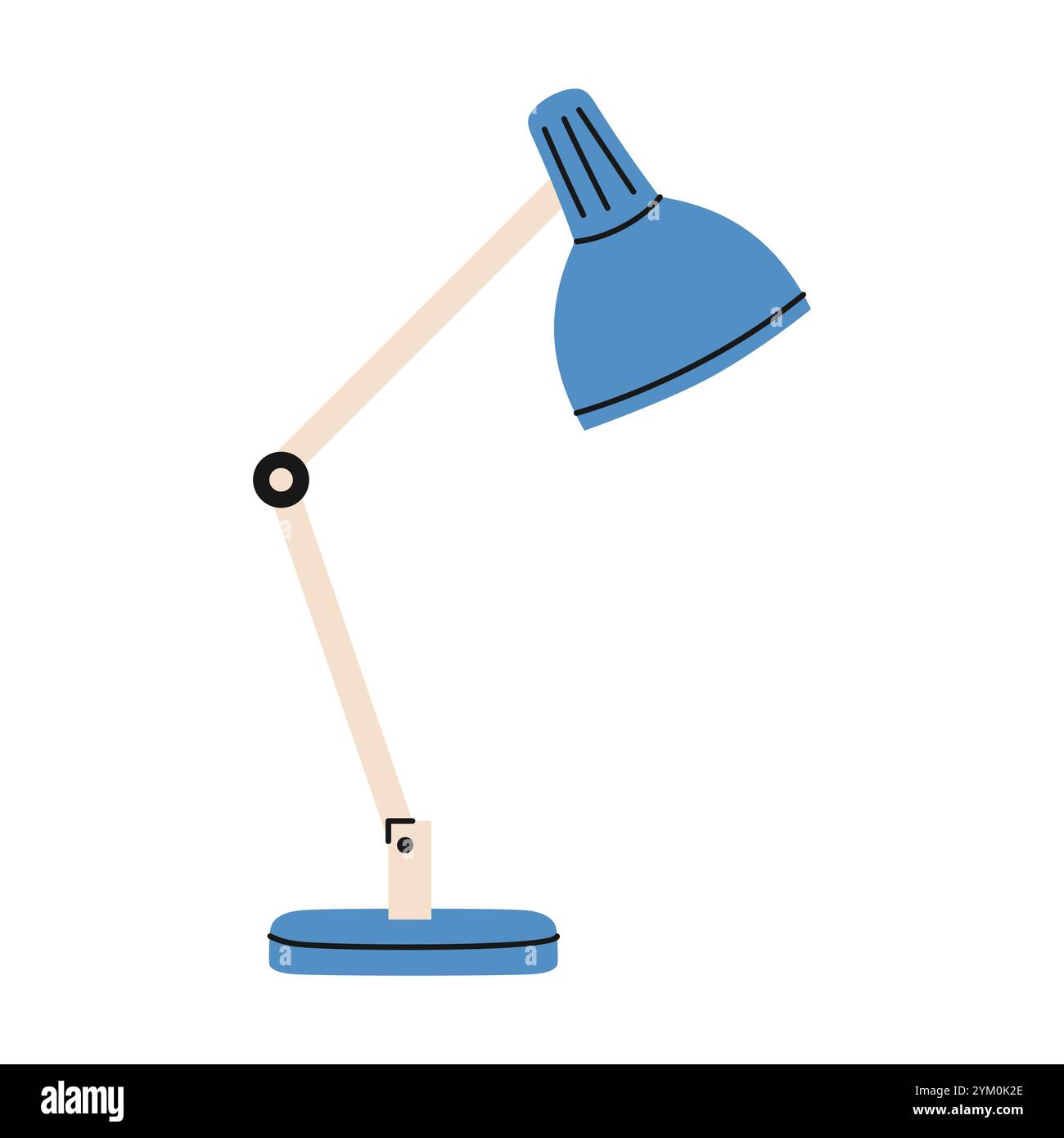 Hand drawn desk lamp. Vector illustration Stock Vector Image & Art - Alamy